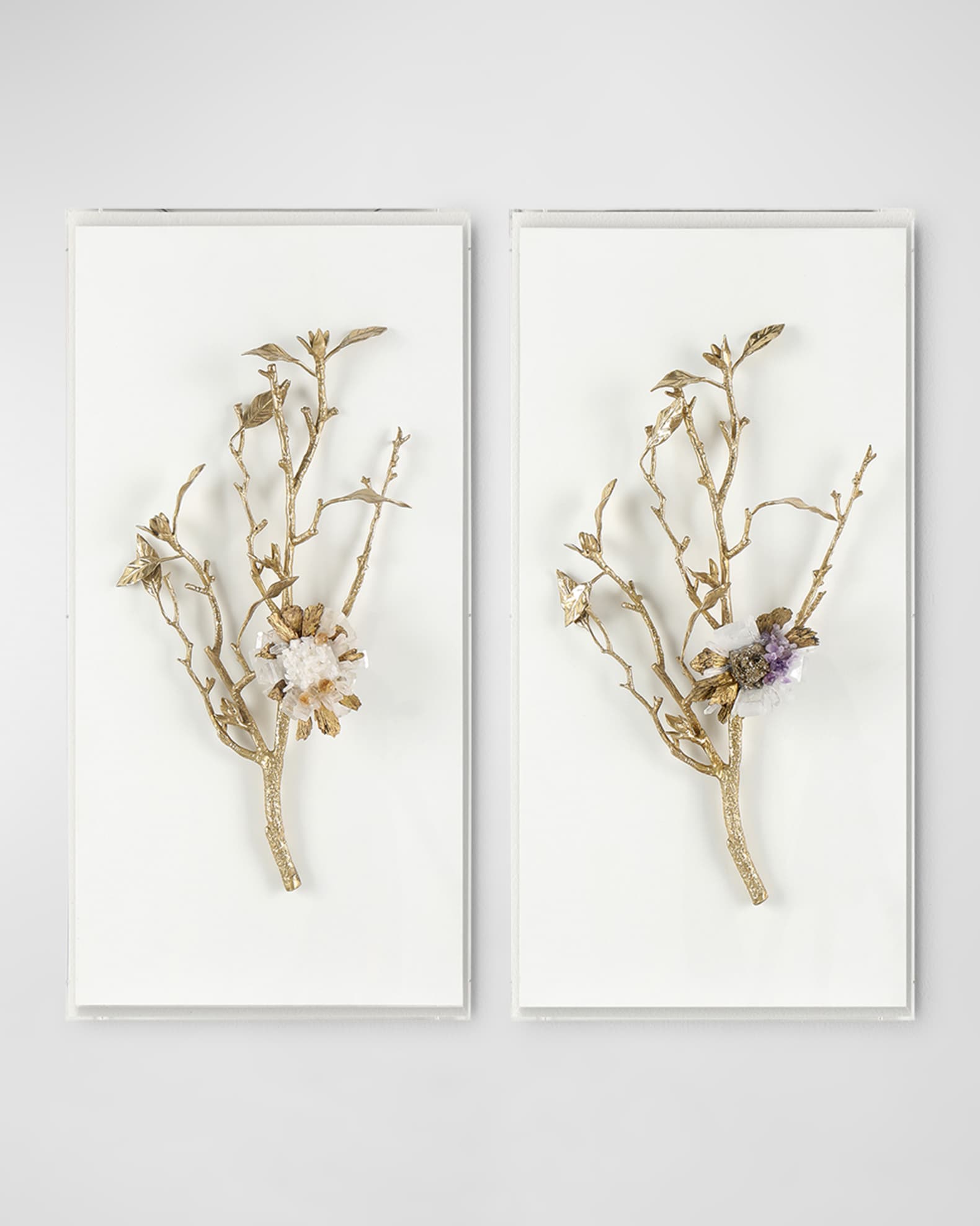 "Gold Calcite" Wall Art Collection | Neiman Marcus