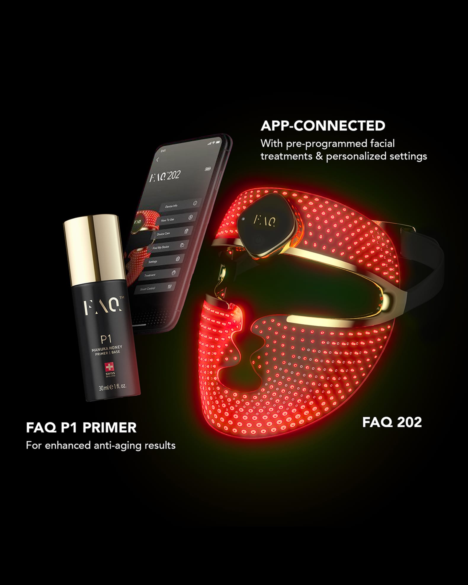 Foreo FAQ 202 Wireless Silicone LED Face Mask | Neiman Marcus