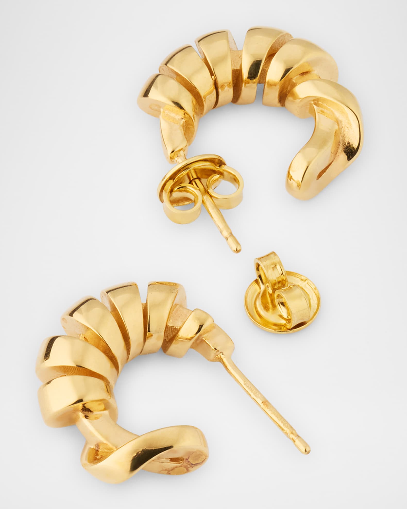 Bottega Veneta Twist Hoop Earrings | Neiman Marcus
