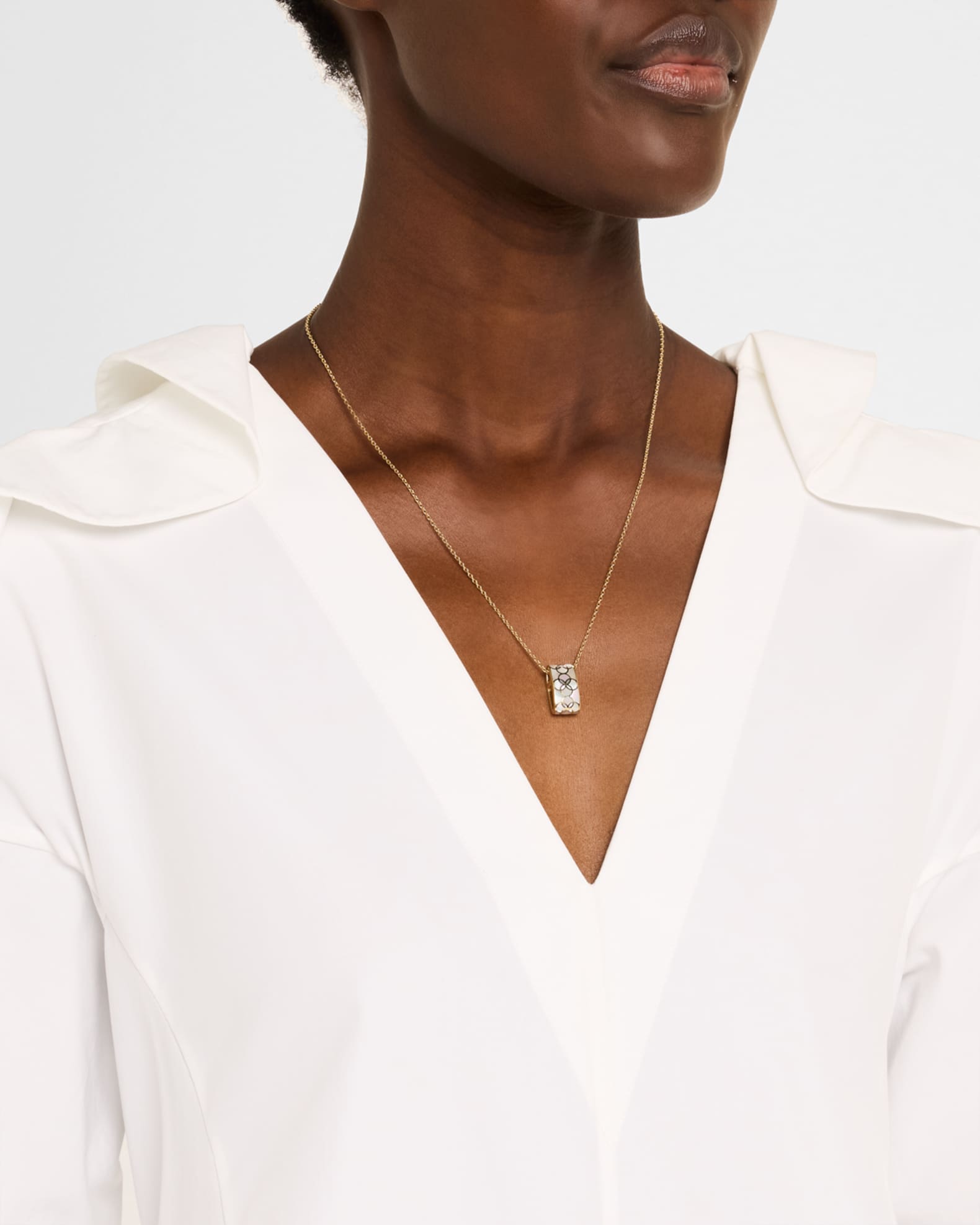 Jan Leslie Petal Mother of Pearl Pendant Necklace | Neiman Marcus