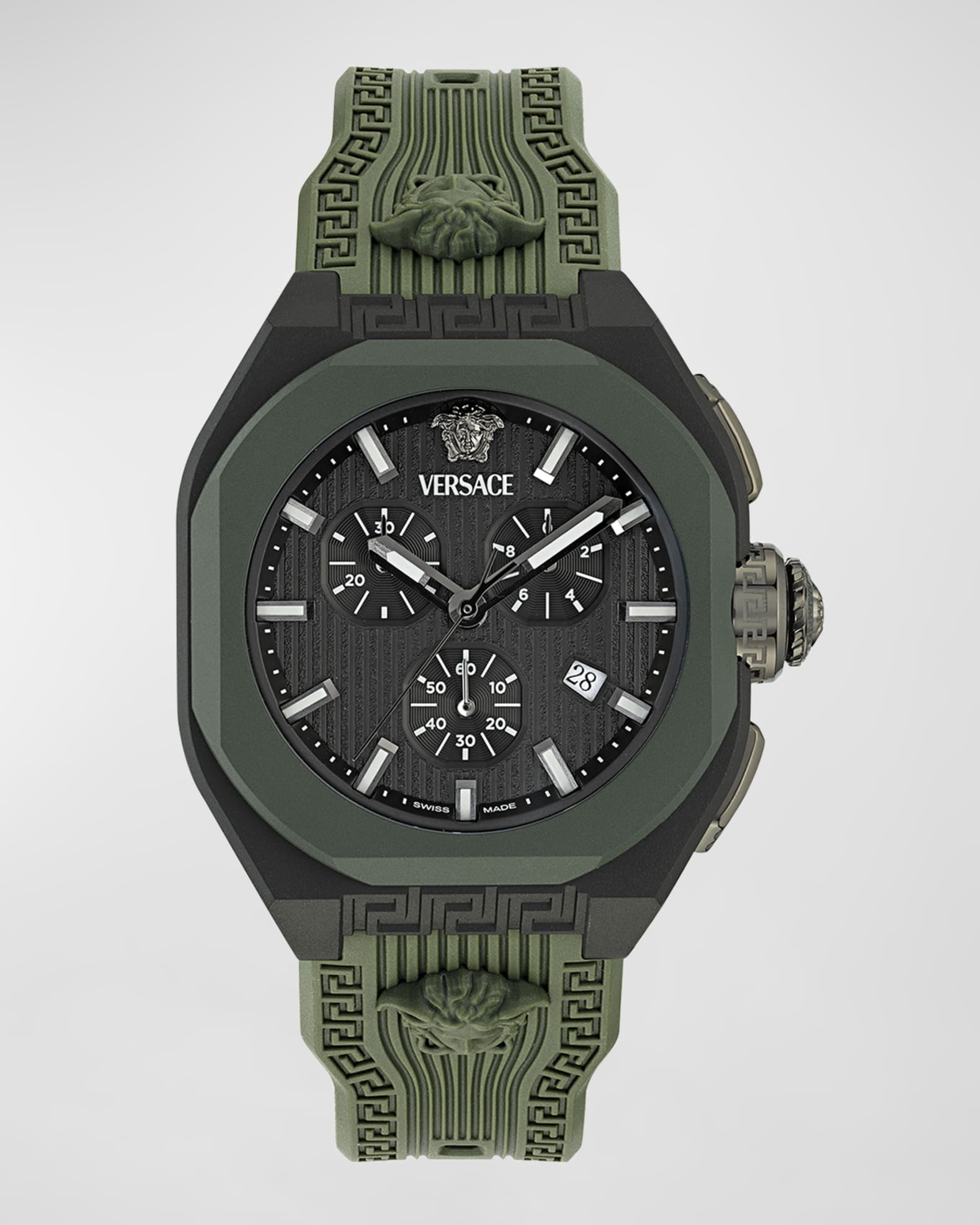 Versace Men's V-Legend Chrono TPU-Strap Watch, 44mm | Neiman Marcus
