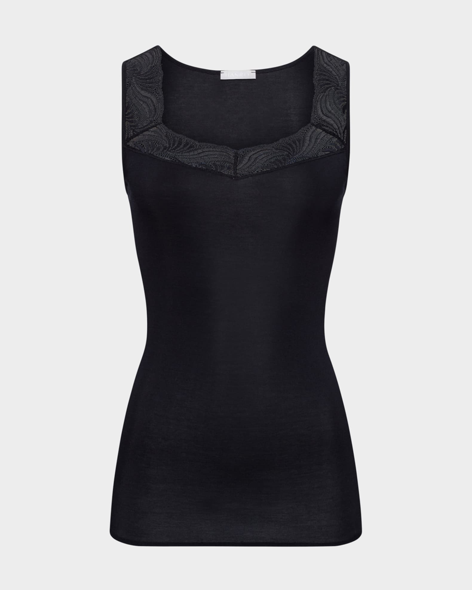 Hanro Cotton Delight Lace-Trim Tank Top | Neiman Marcus