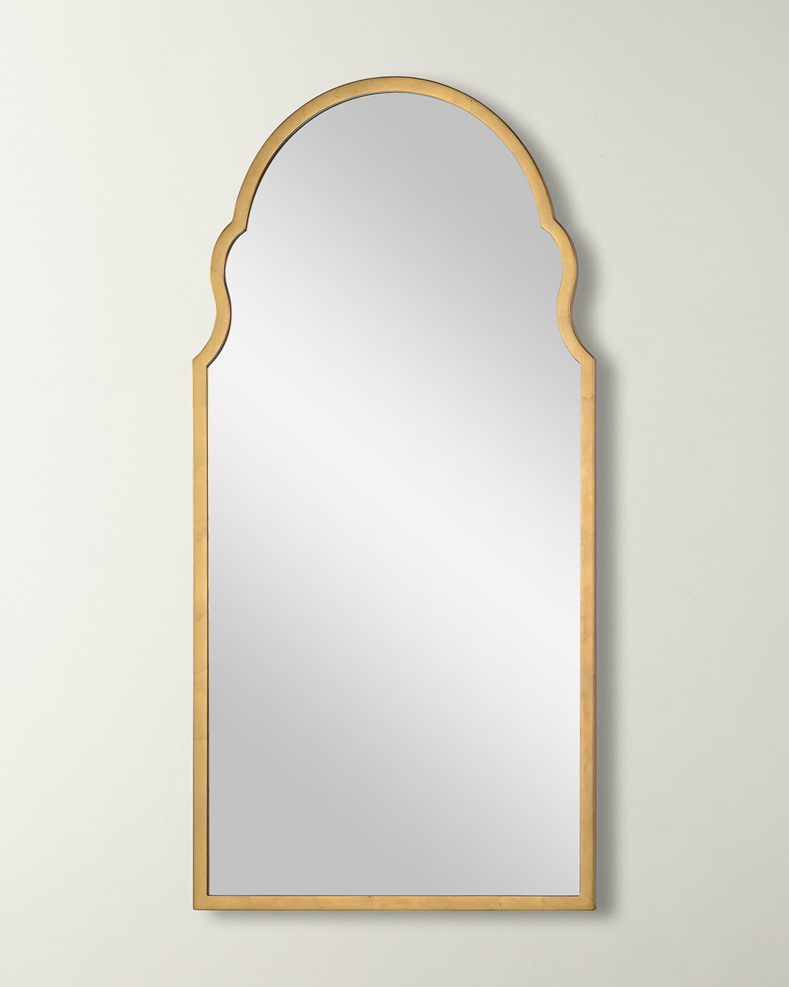 Mirror Home Hand-Welded Tall Round Iron Mirror 48" | Neiman Marcus