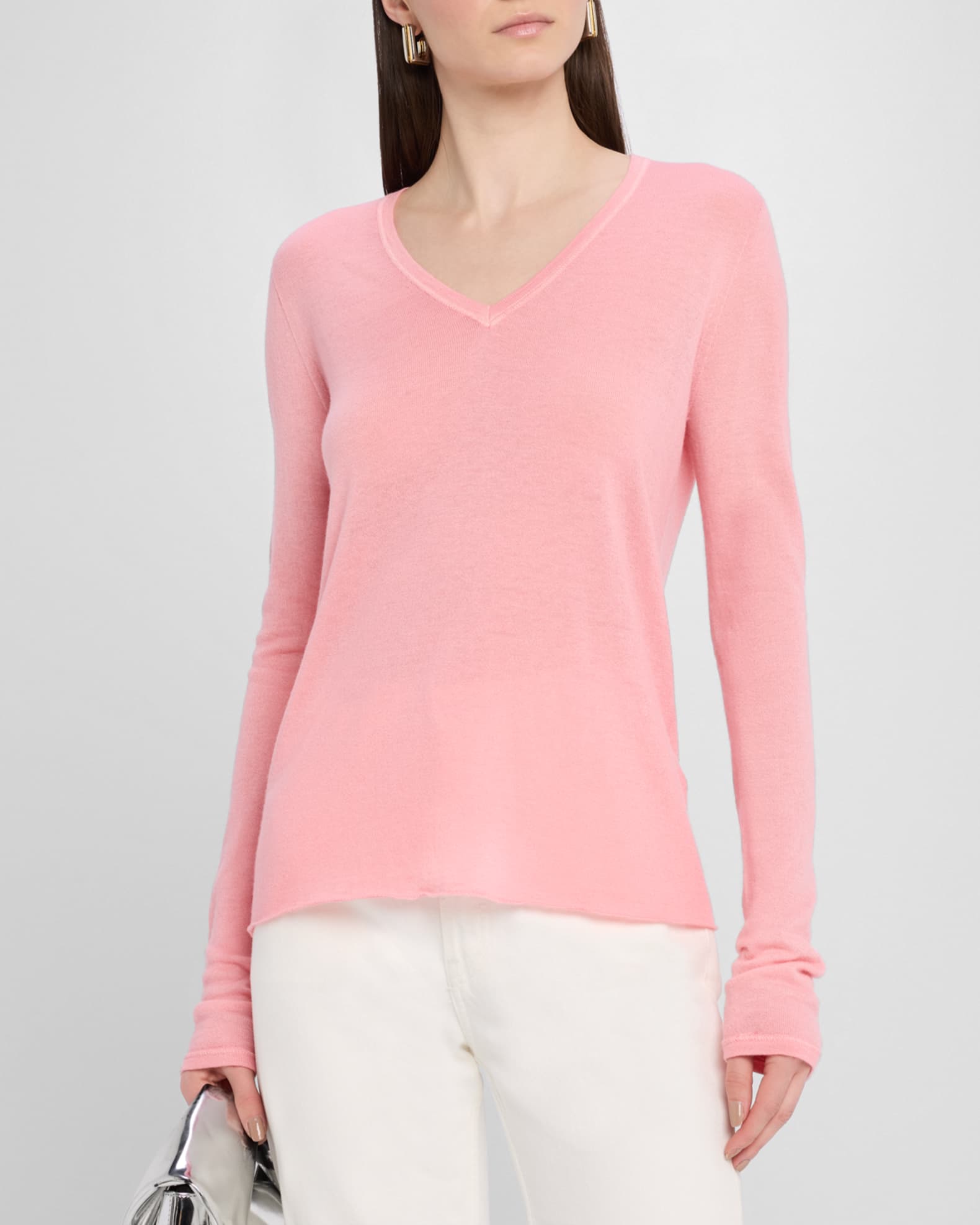 Majestic Filatures Machine Washable Cashmere V-Neck Pullover | Neiman ...
