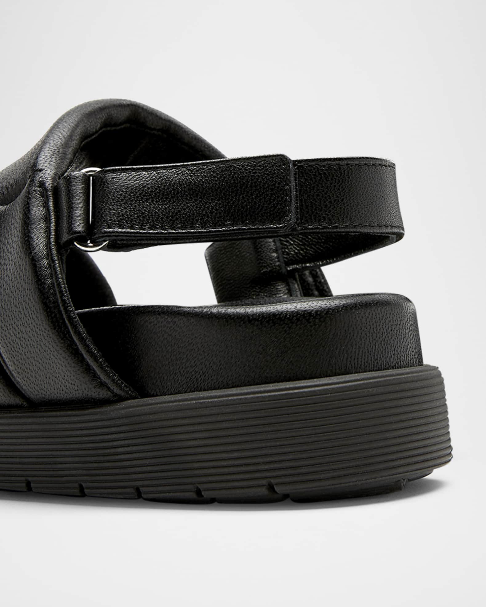 La Canadienne Garritt Leather Triple-Strap Slingback Sandals | Neiman ...