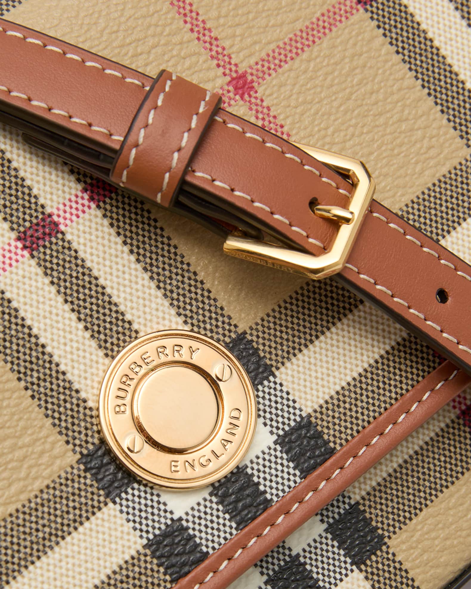 Burberry Hampshire Check Flap Crossbody Bag | Neiman Marcus Burberry Hampshire Check Flap Crossbody Bag | Neiman Marcus