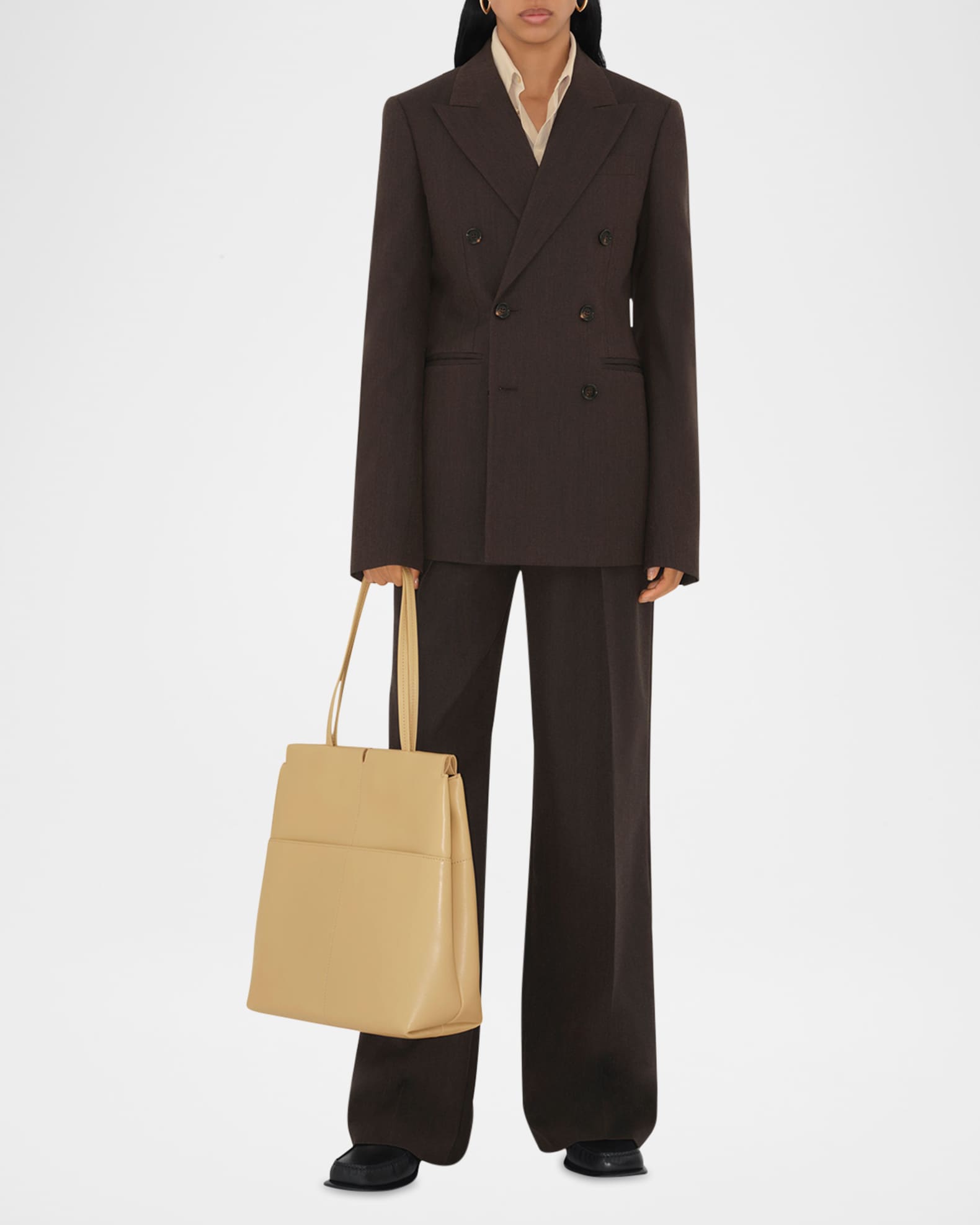 Burberry Snip North-South Leather Tote Bag | Neiman Marcus