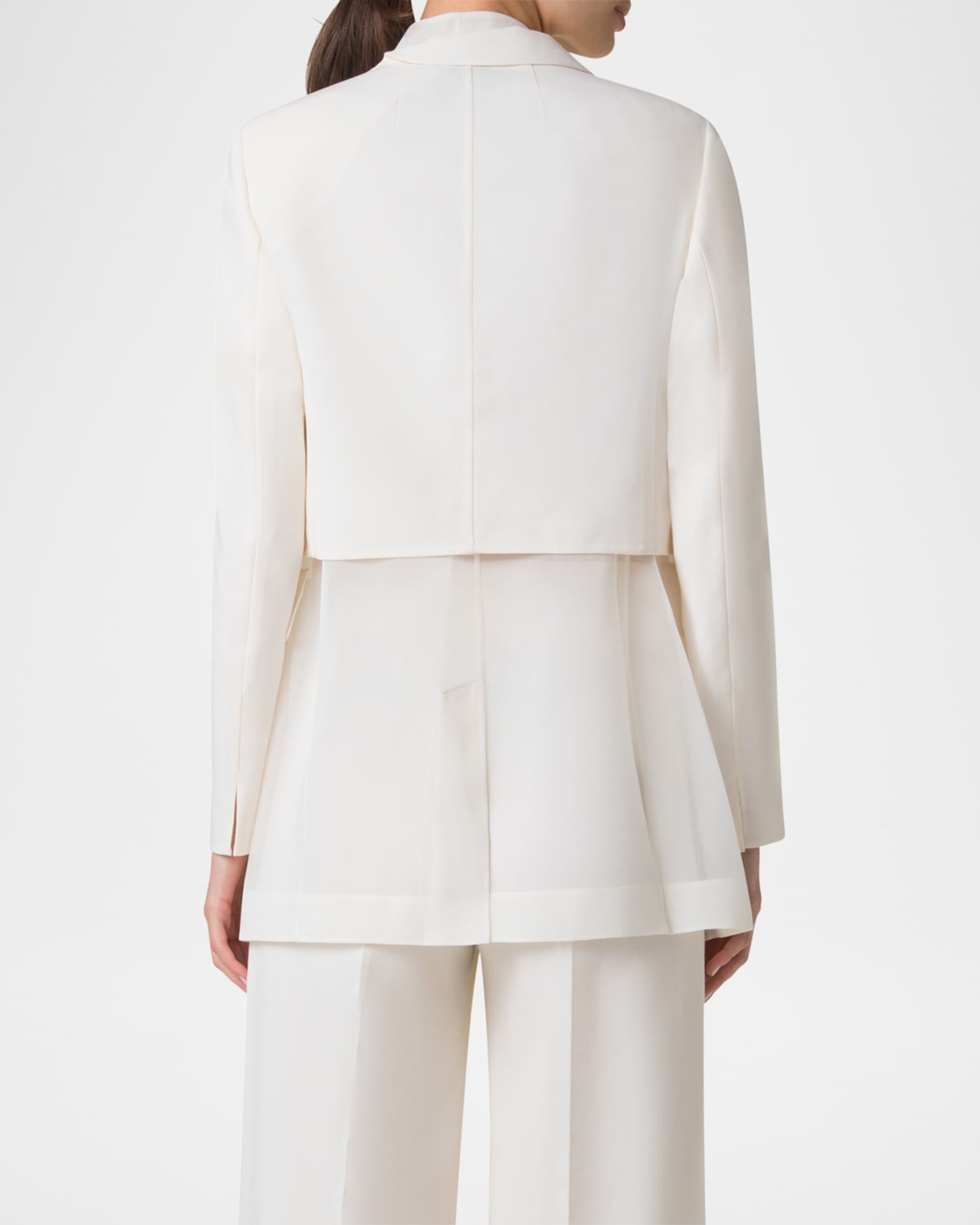 Akris Amie Short Wool Double-Face Jacket | Neiman Marcus