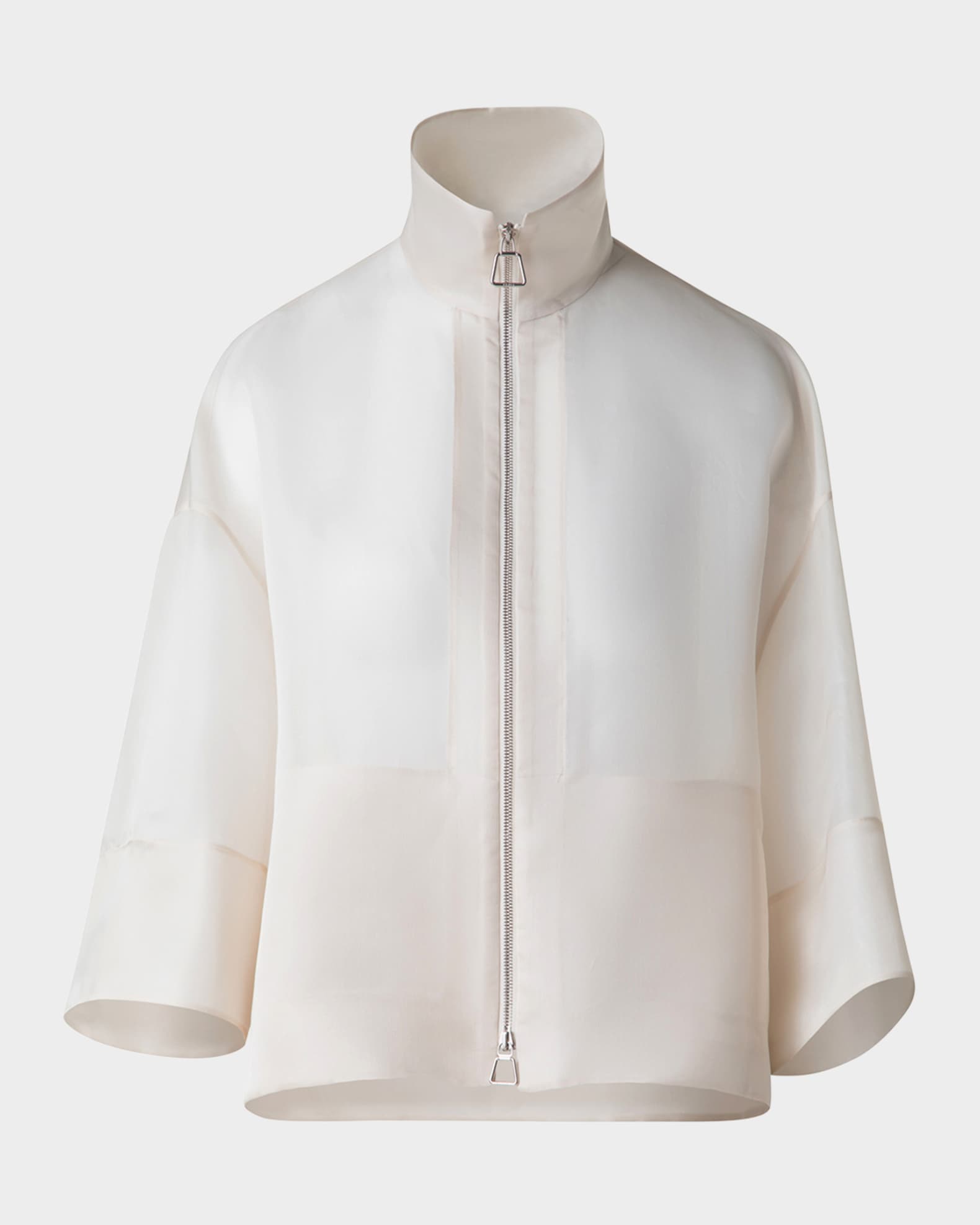 Akris Philia Panama Silk Jacket | Neiman Marcus