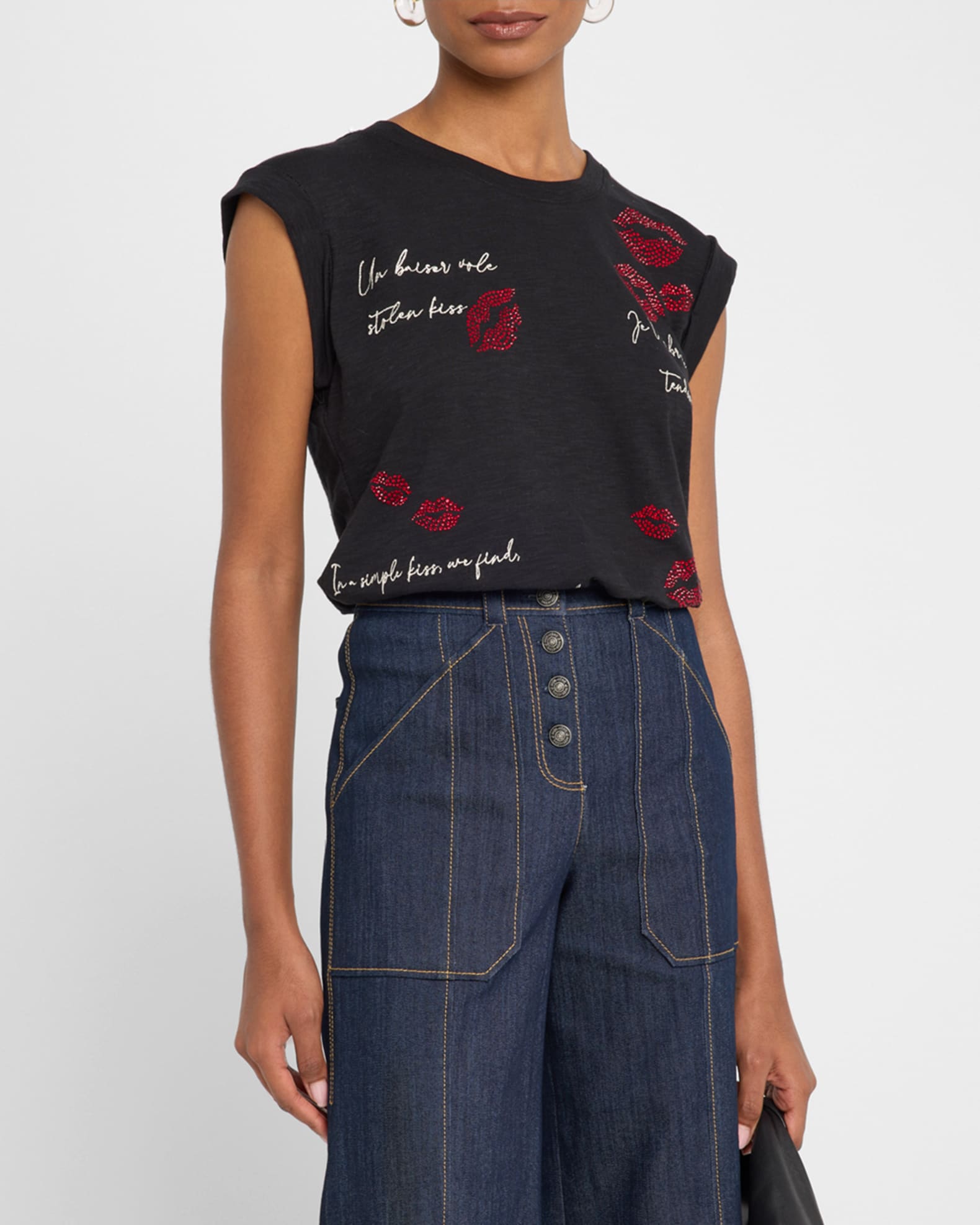 Cinq a Sept Bella Kissing Booth Tee | Neiman Marcus