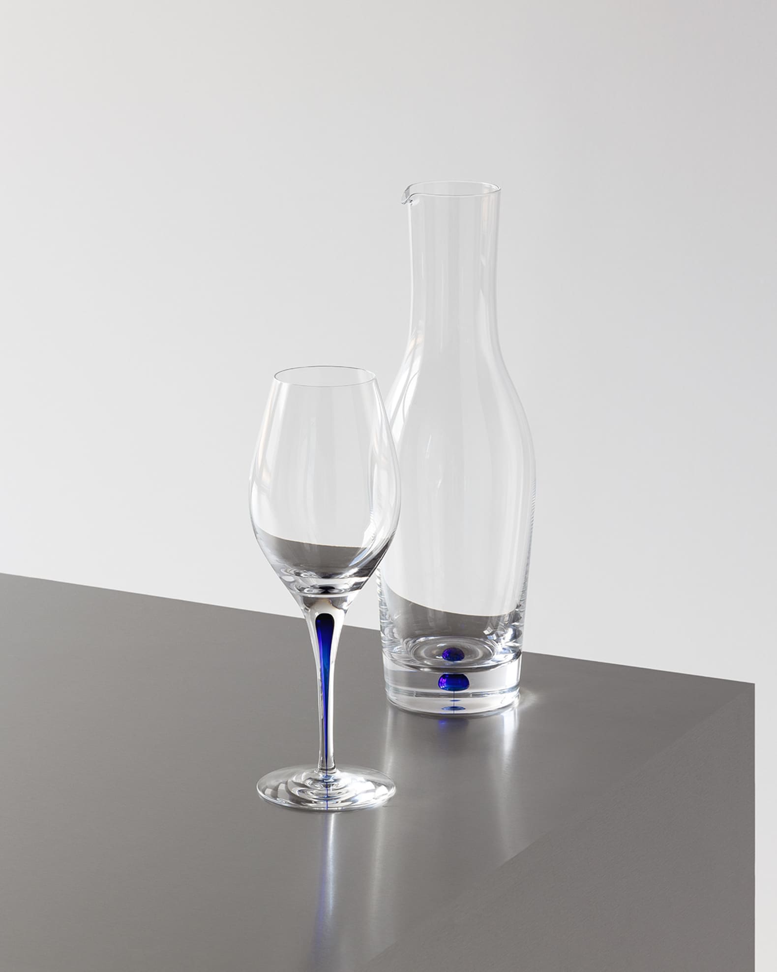 Orrefors Intermezzo Blue Wine Carafe | Neiman Marcus