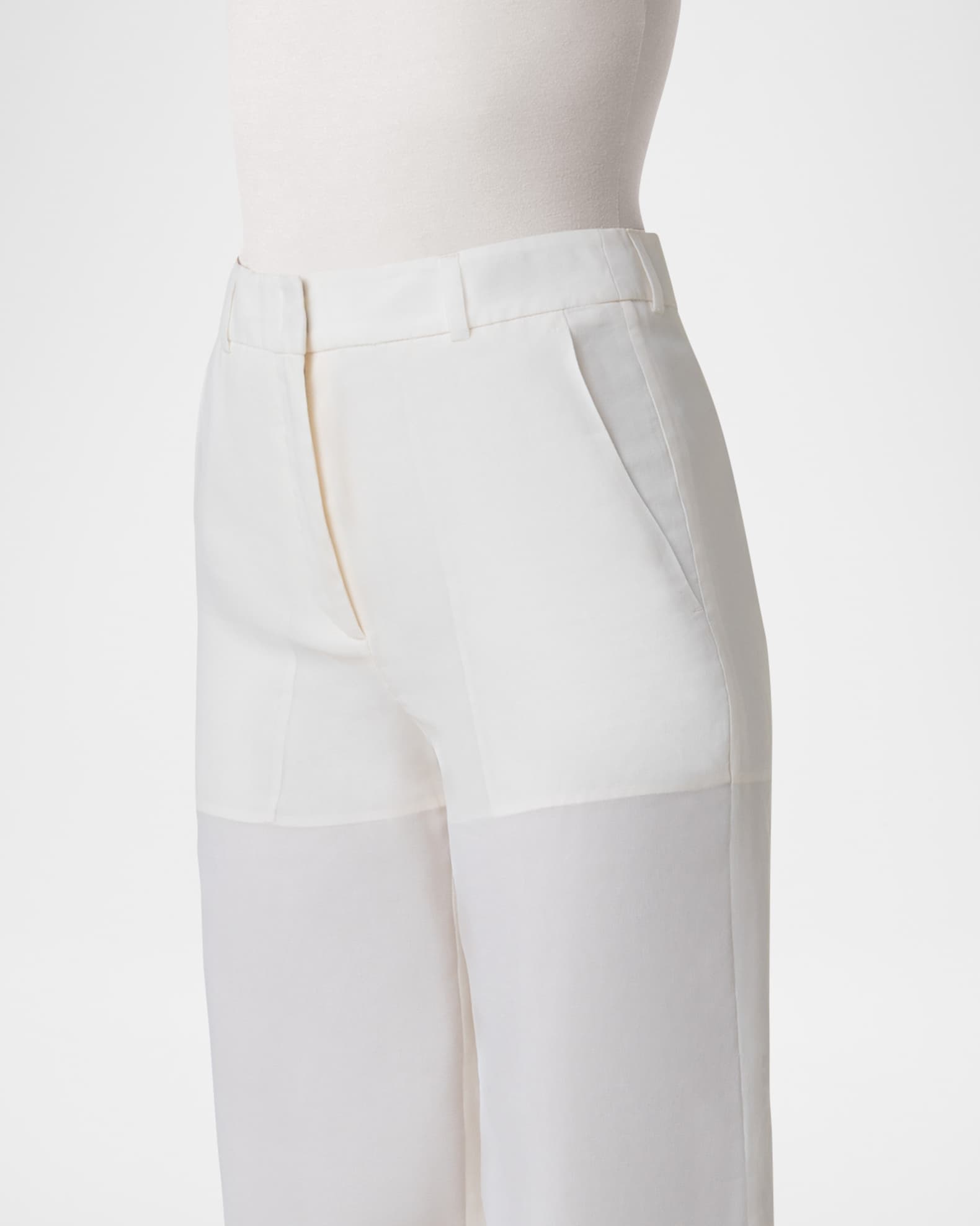 Akris Melin Panama Silk Organza Straight-Leg Pants | Neiman Marcus