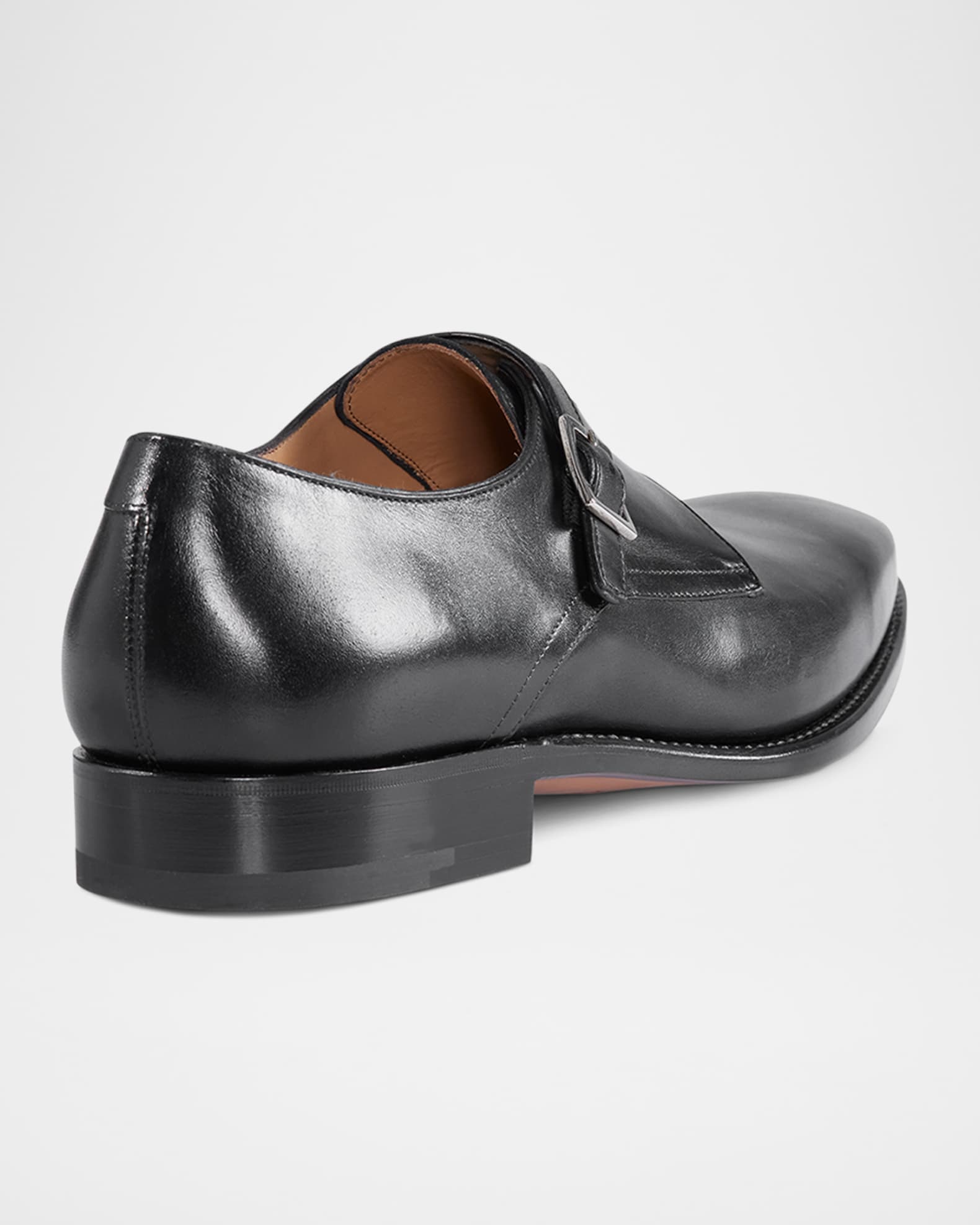 Paul Stuart Men's Samson Leather Monk Strap Loafers | Neiman Marcus