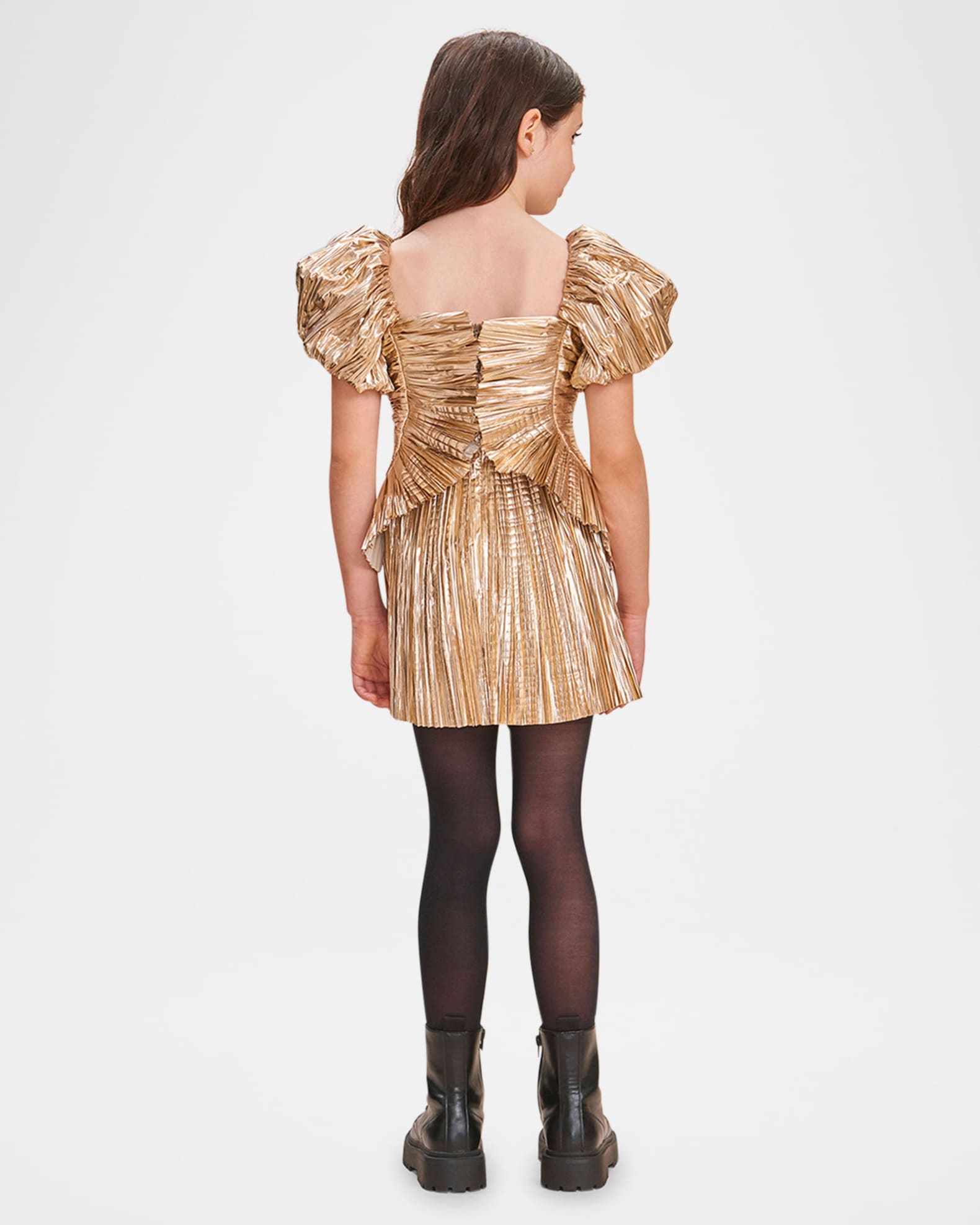 Cult Gaia Girl's Charlique Plisse Dress, Size 4-12 | Neiman Marcus