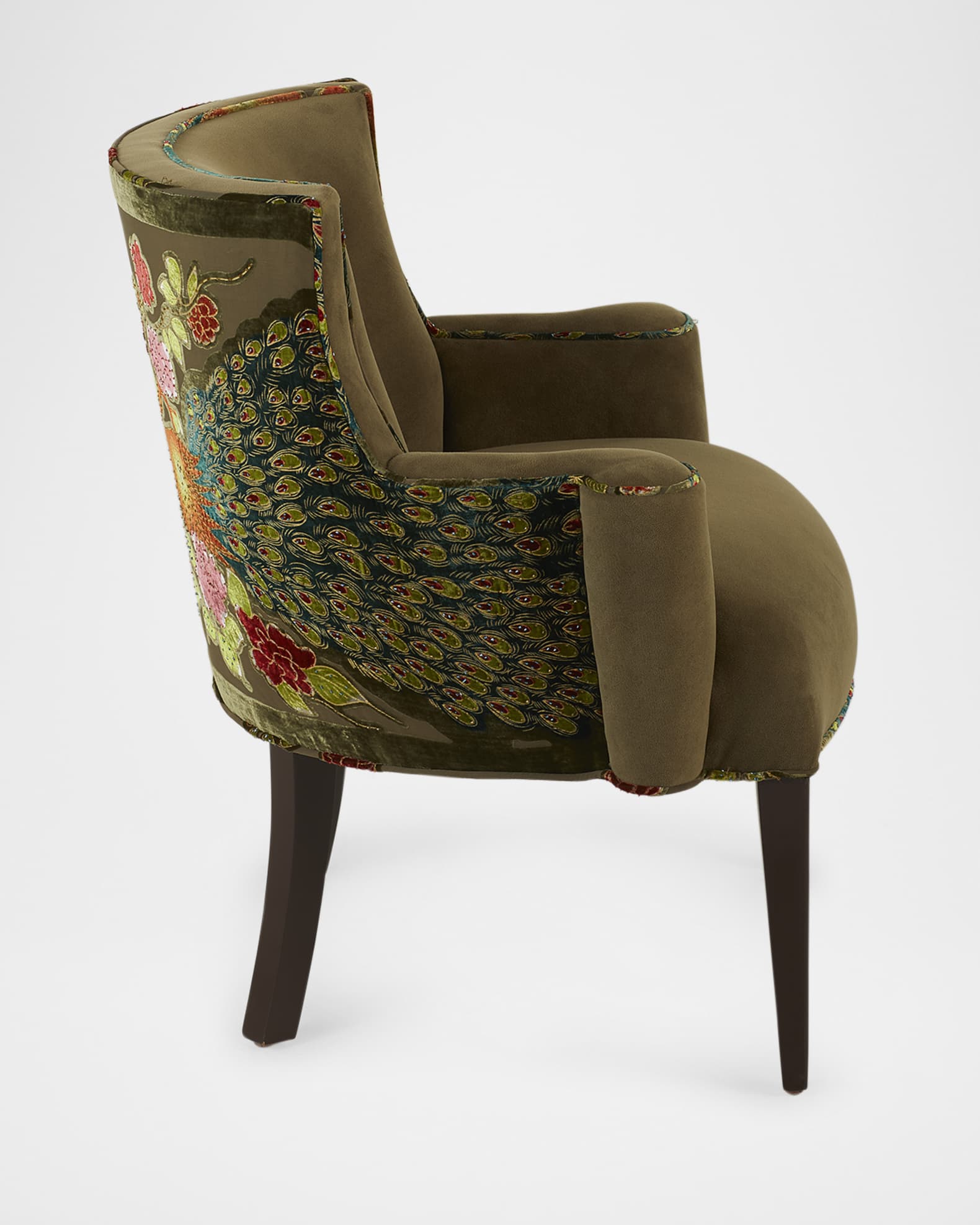 Haute House Refined Simplicity Sage Peacock Chair | Neiman Marcus