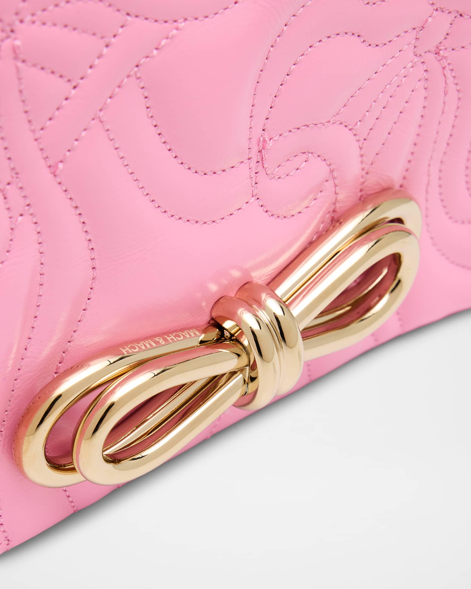 MACH & MACH Ribbon Bow Leather Shoulder Bag | Neiman Marcus