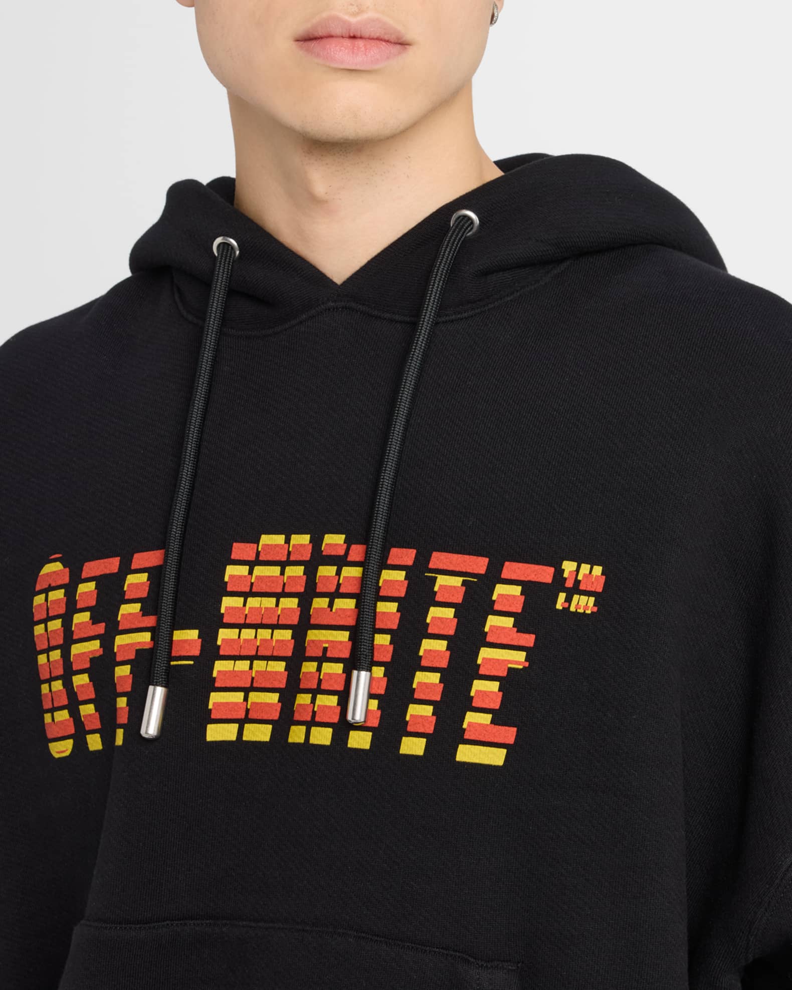 Off-White Men's Graphic Logo Hoodie | Neiman Marcus