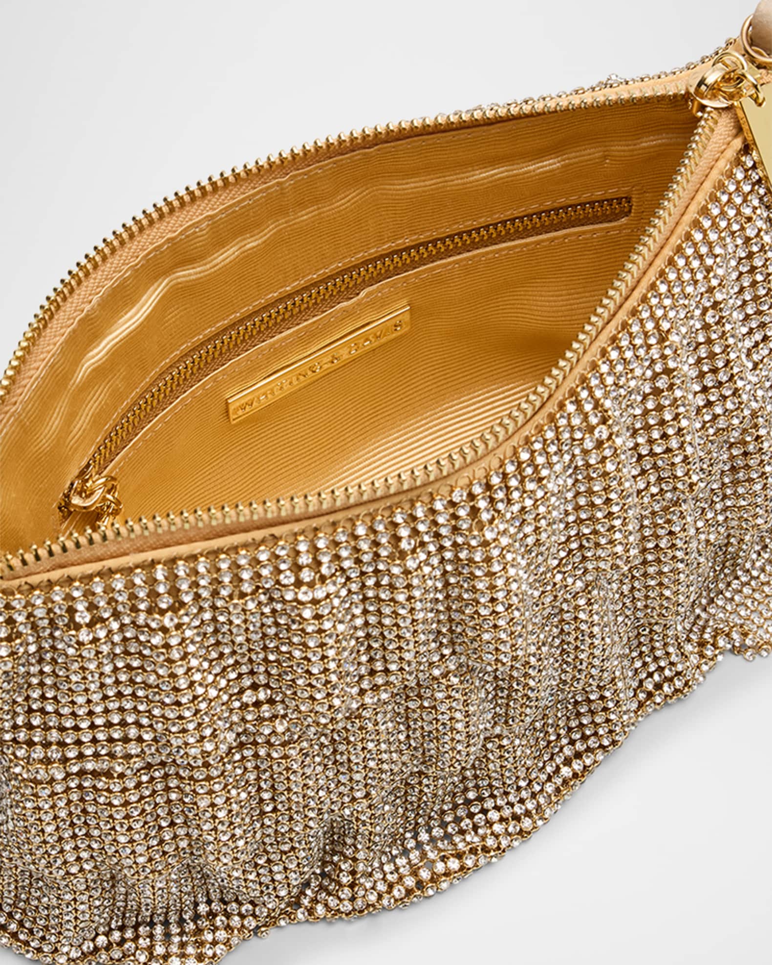 Whiting & Davis Evening Mesh Chain Shoulder Bag | Neiman Marcus