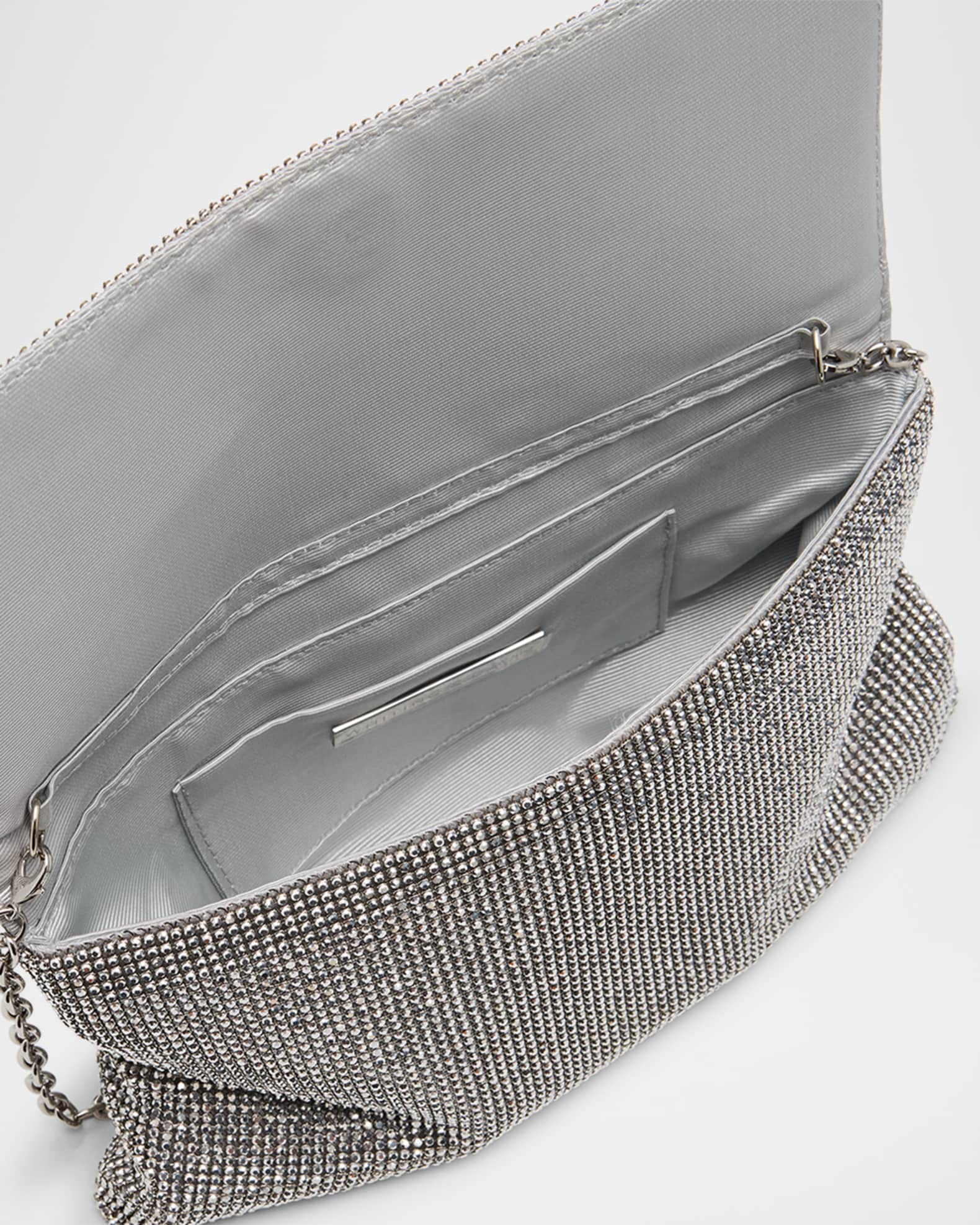 Whiting & Davis Evening Flap Mesh Clutch Bag | Neiman Marcus