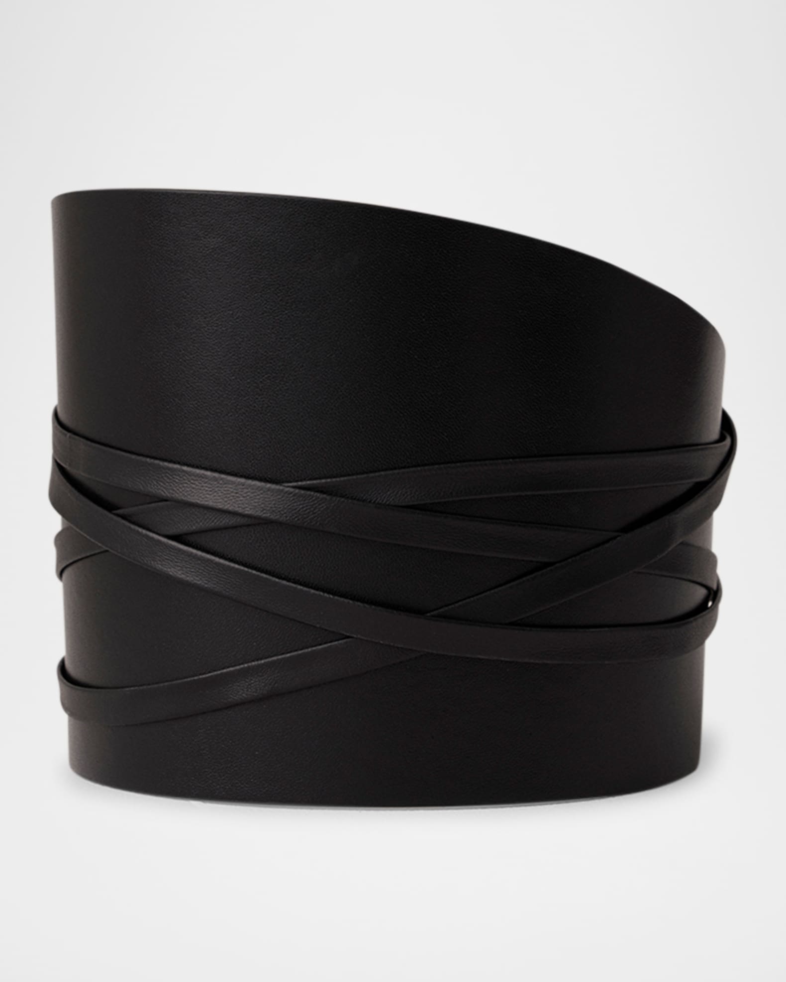 Dehanche Undone Calfskin Leather Corset | Neiman Marcus