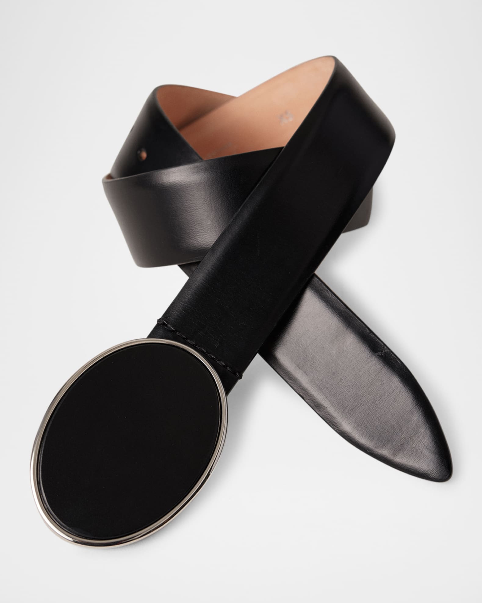 Dehanche Flint Buckle Leather Belt | Neiman Marcus