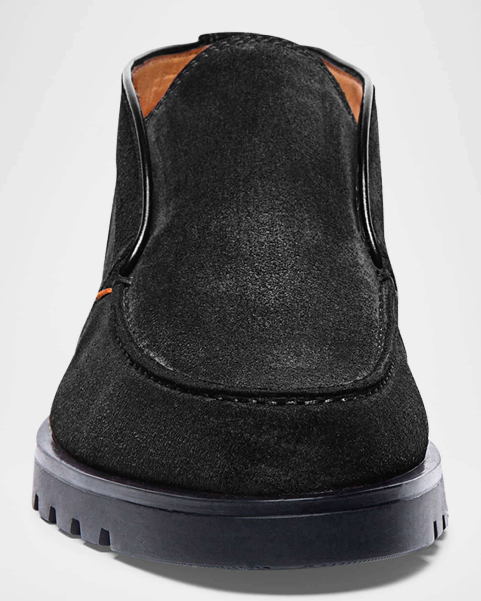 Santoni Men's Rock Suede Moc-Toe Chukka Boots | Neiman Marcus
