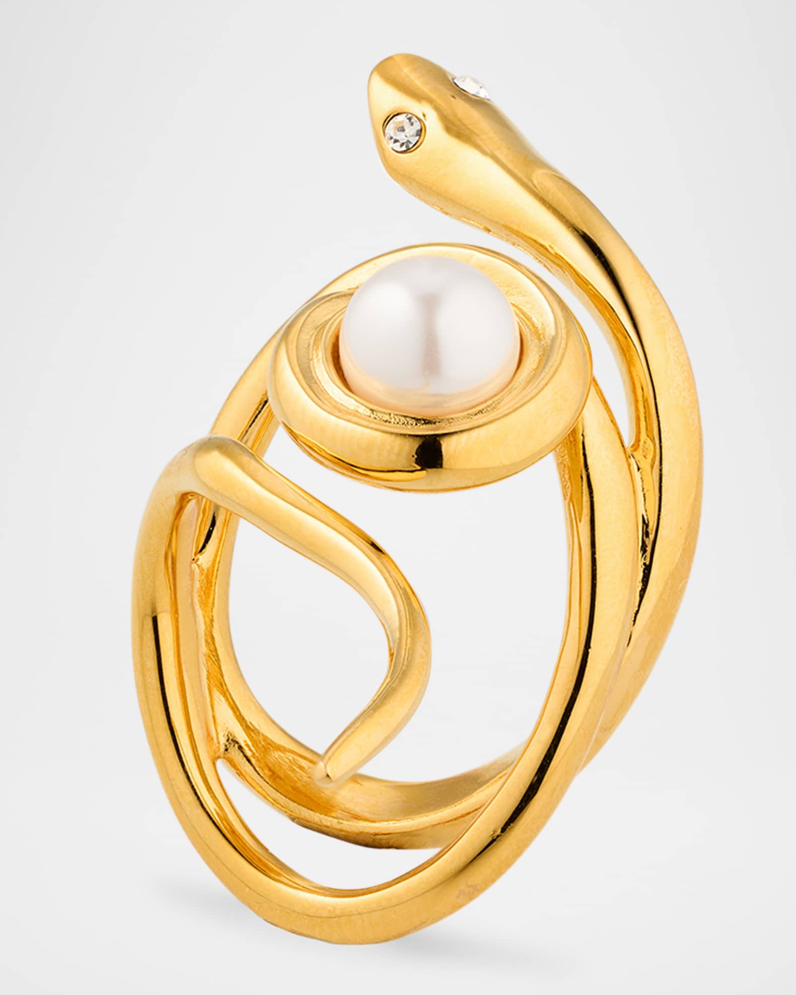Oscar de la Renta Snake Statement Ring | Neiman Marcus