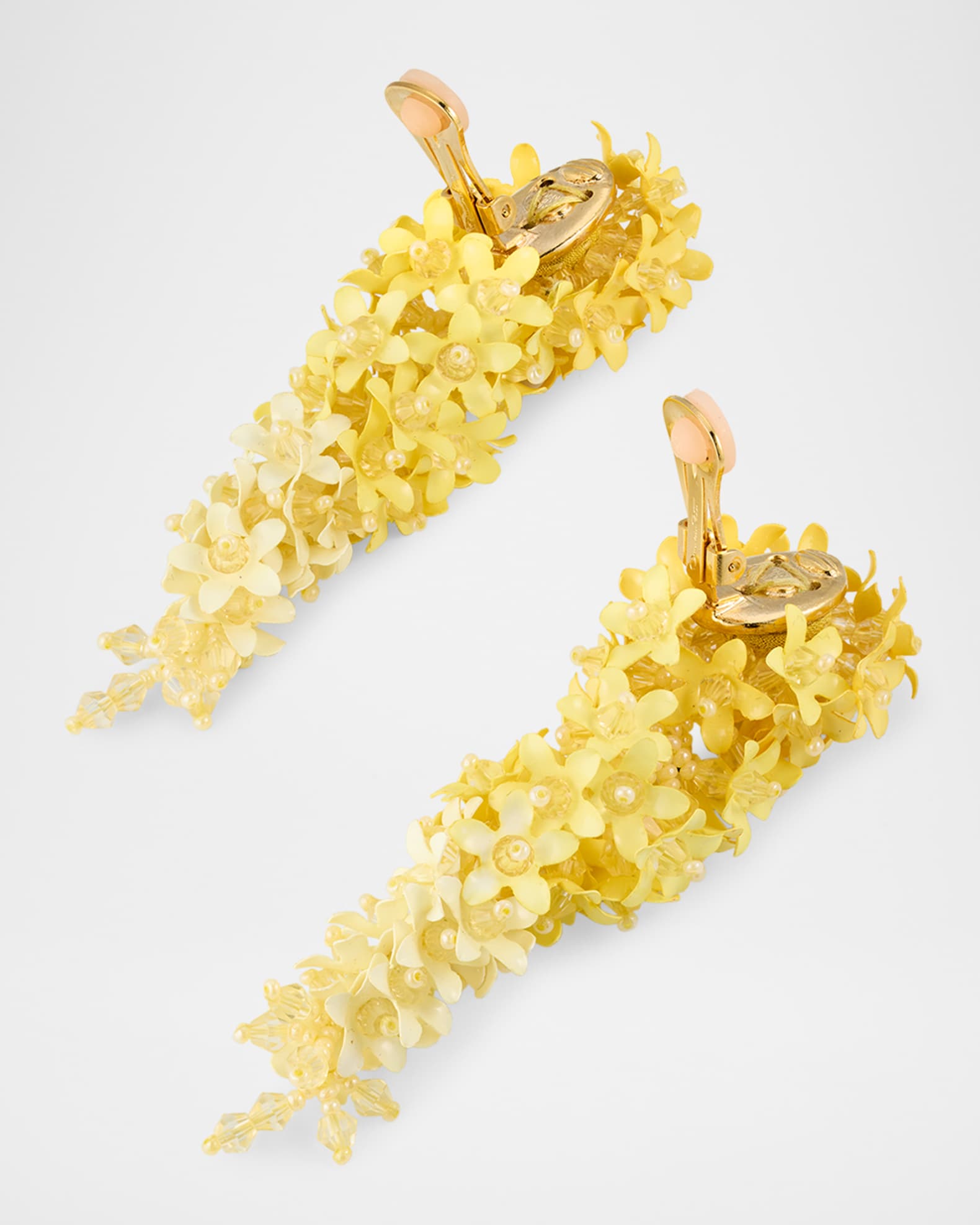 Oscar de la Renta Crawling Flower Cascade Earrings | Neiman Marcus