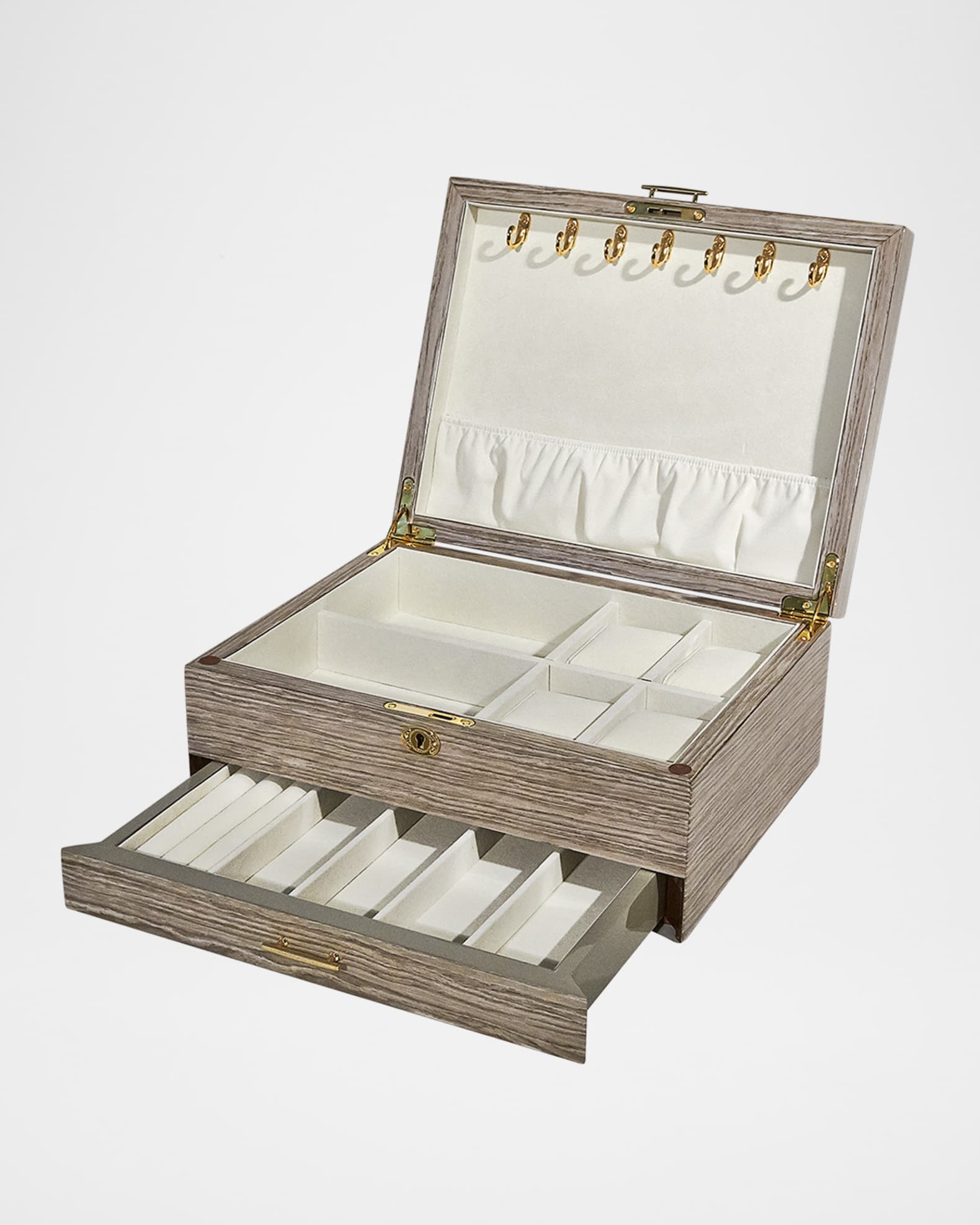 Tizo Polished Wood Jewelry Box | Neiman Marcus