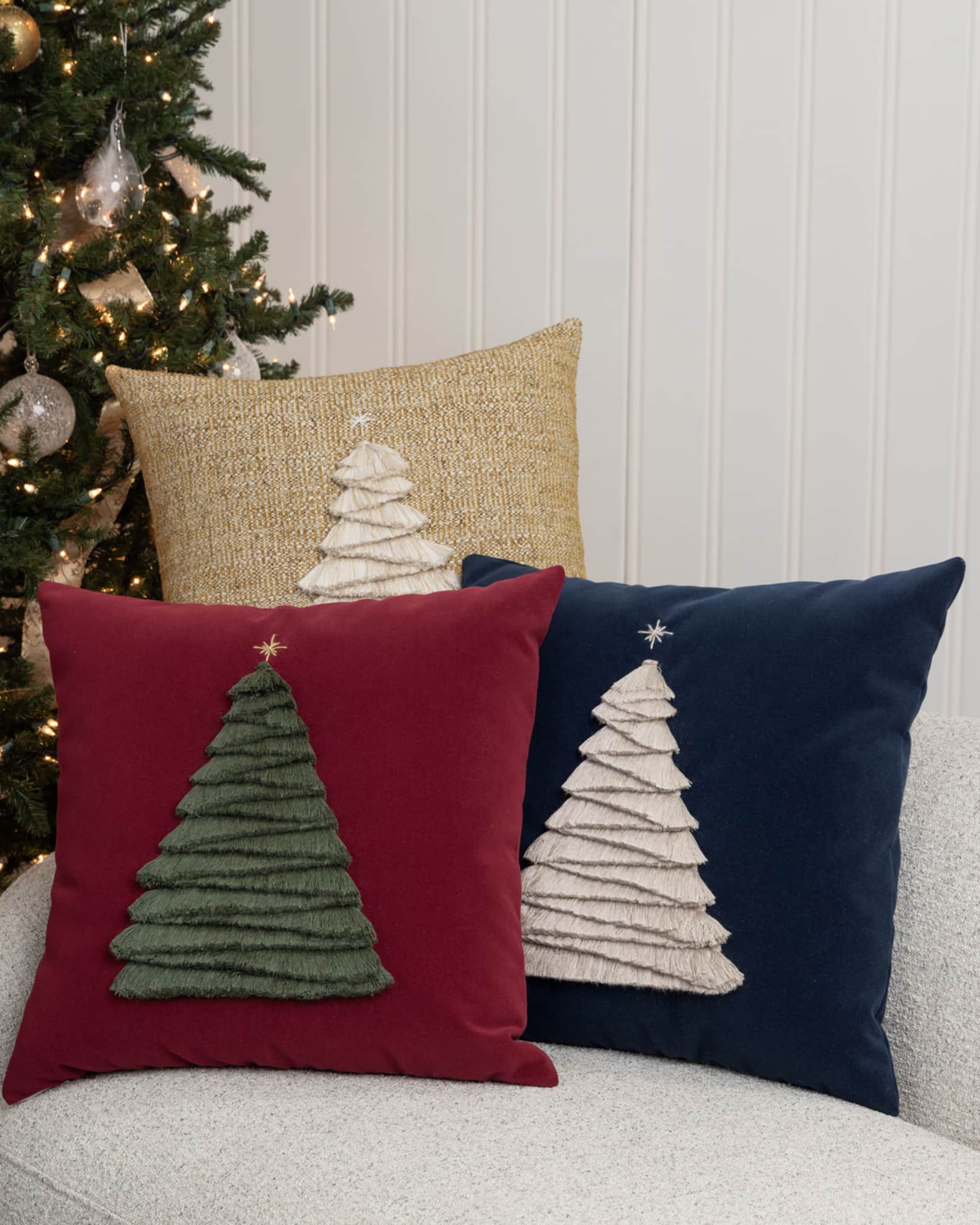 Elaine Smith Fraser Fir Pillow, 20" Square | Neiman Marcus