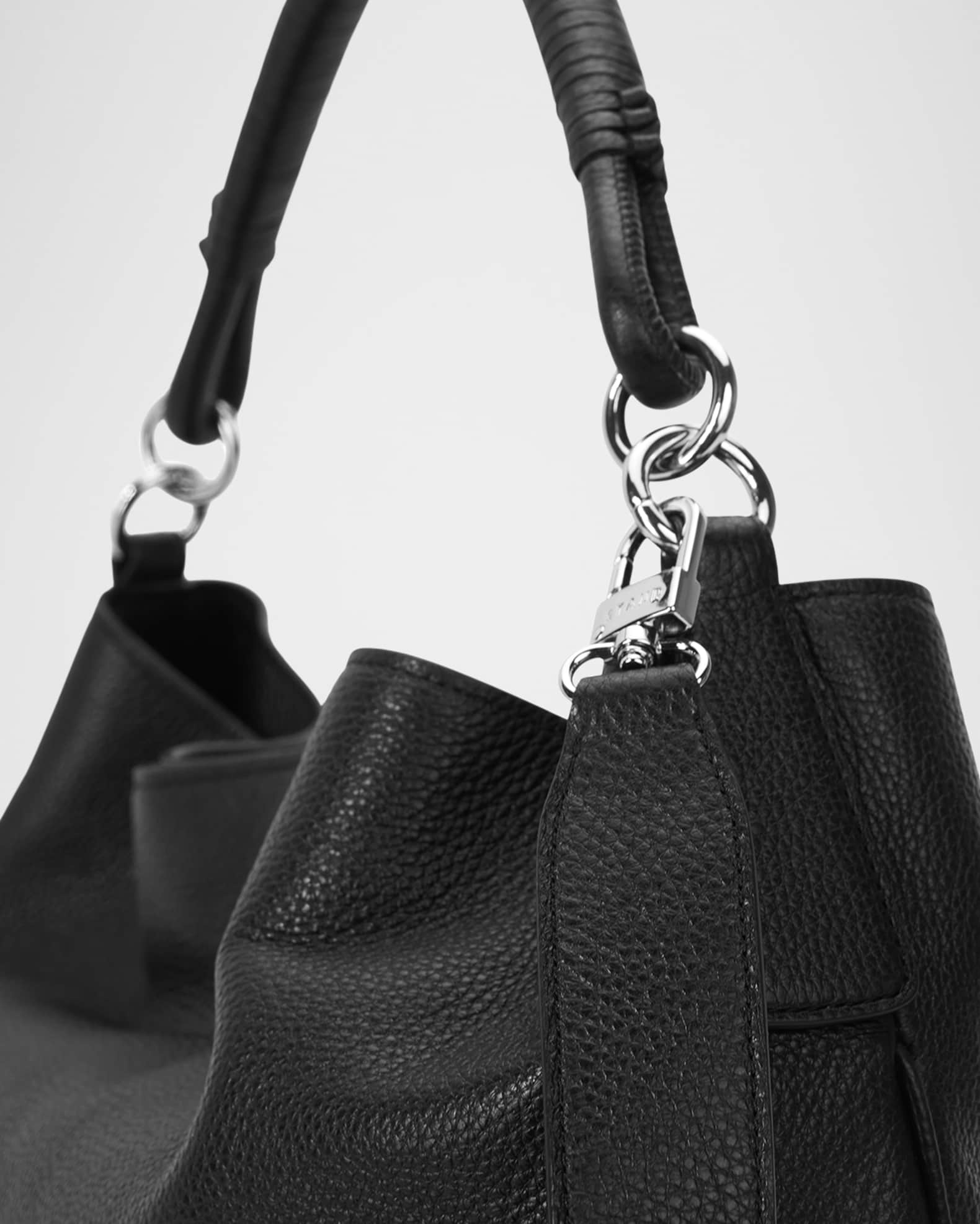 STAUD Perry Calf Leather Hobo Bag | Neiman Marcus