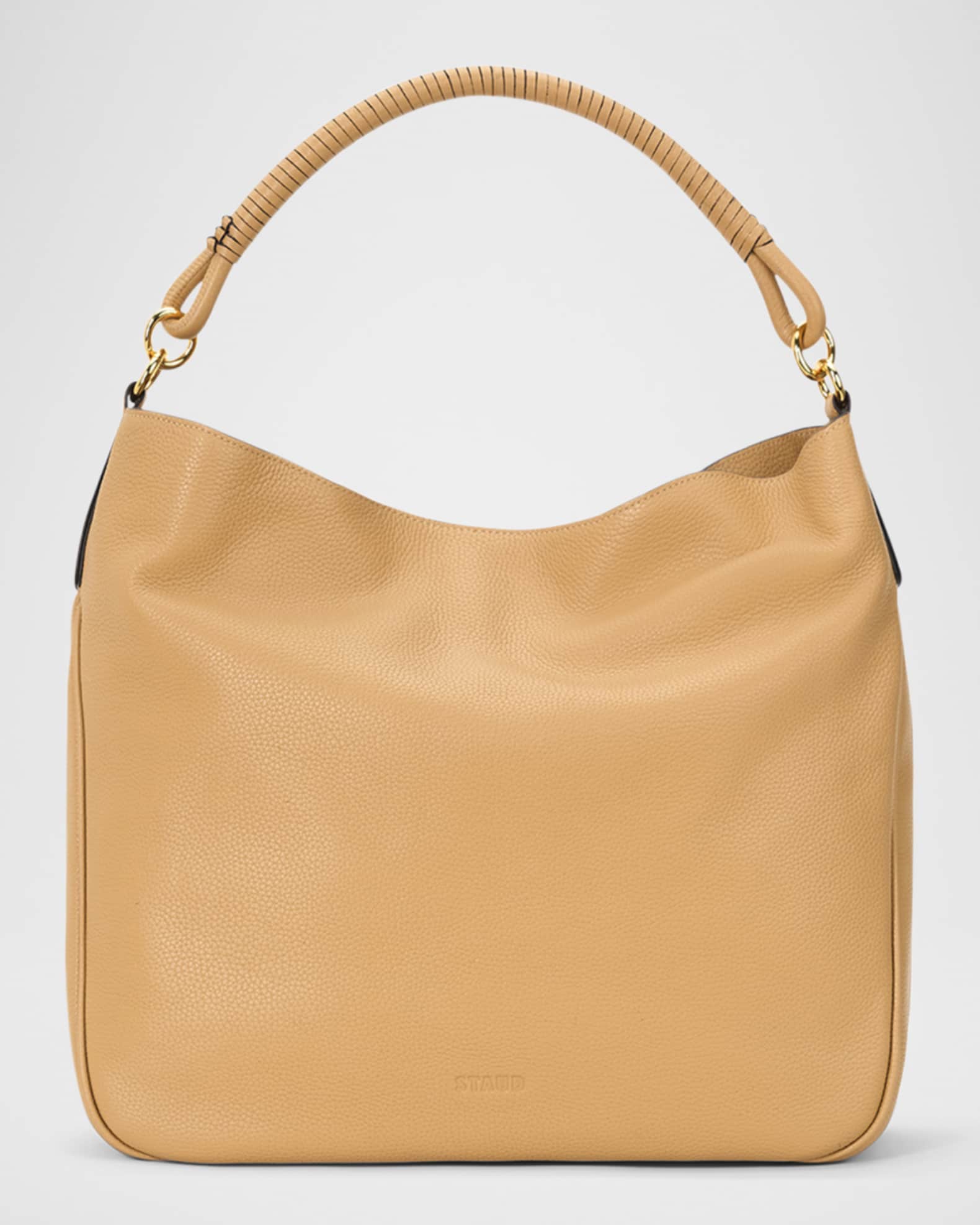 STAUD Perry Calf Leather Hobo Bag | Neiman Marcus