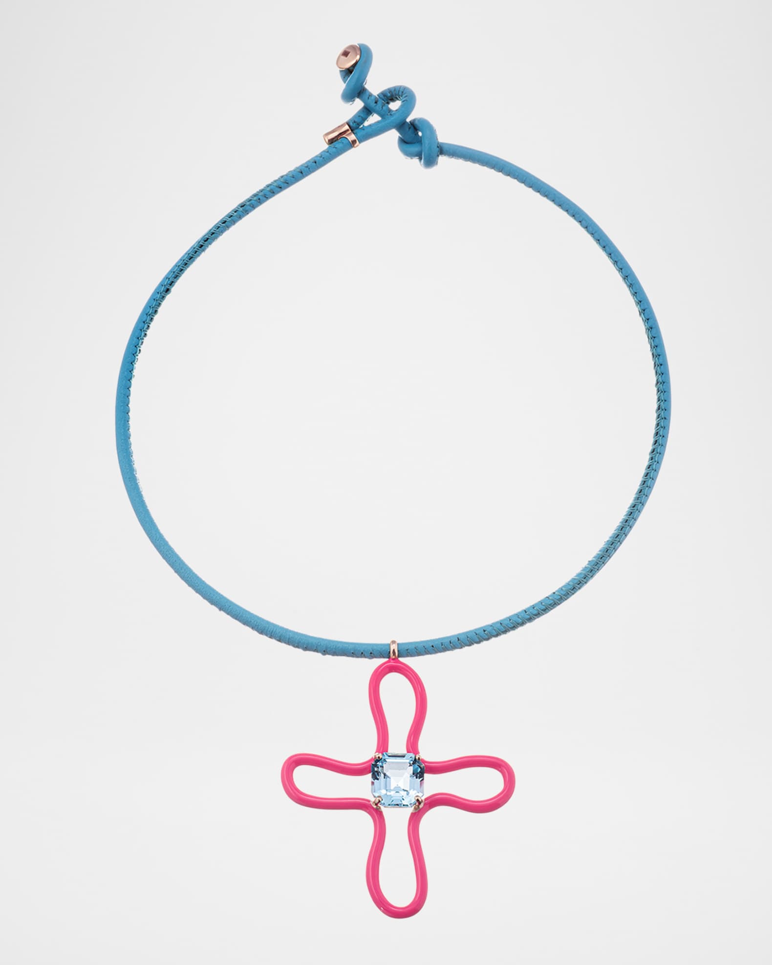 Bea Bongiasca Pop Topaz Pendant Choker Necklace | Neiman Marcus