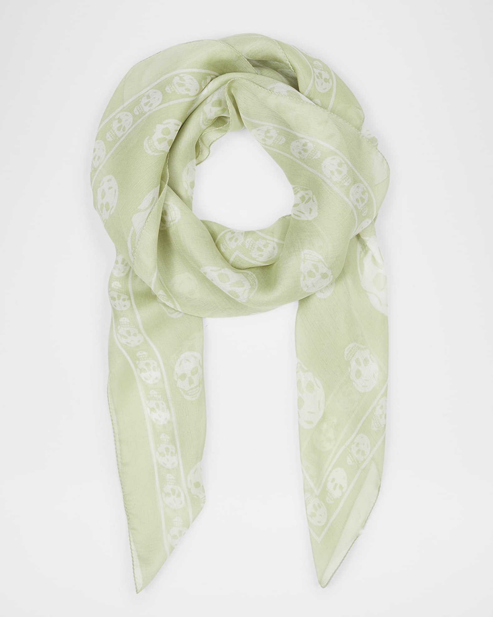 McQueen Classic Skull Silk Scarf | Neiman Marcus