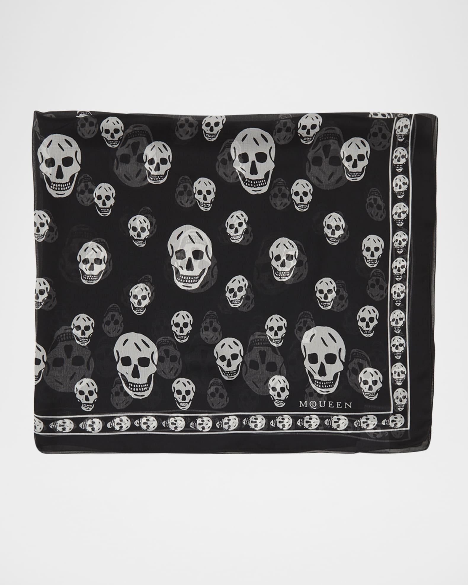 Classic Skull Silk Scarf | Neiman Marcus