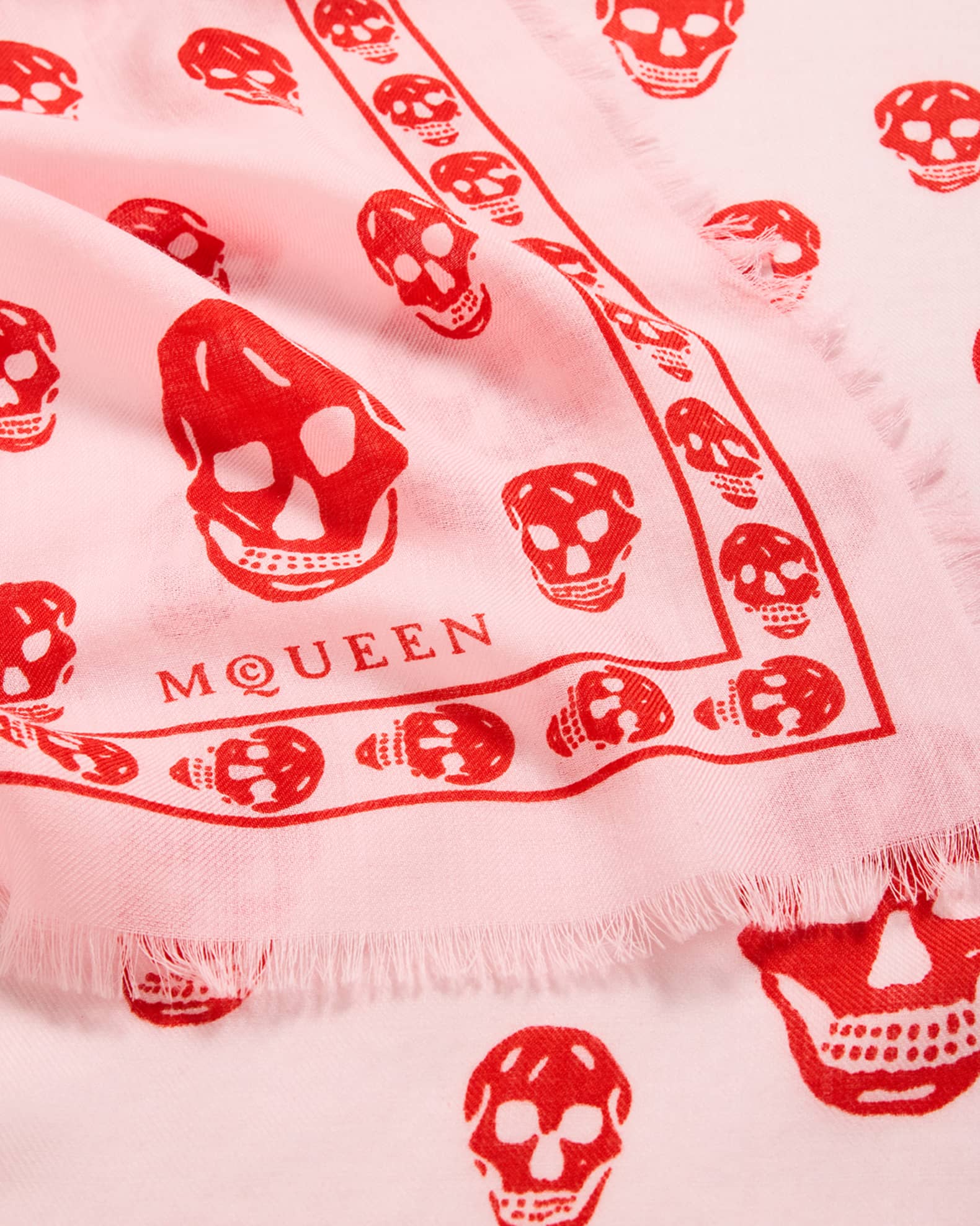 McQueen Classic Skull Wool Scarf | Neiman Marcus