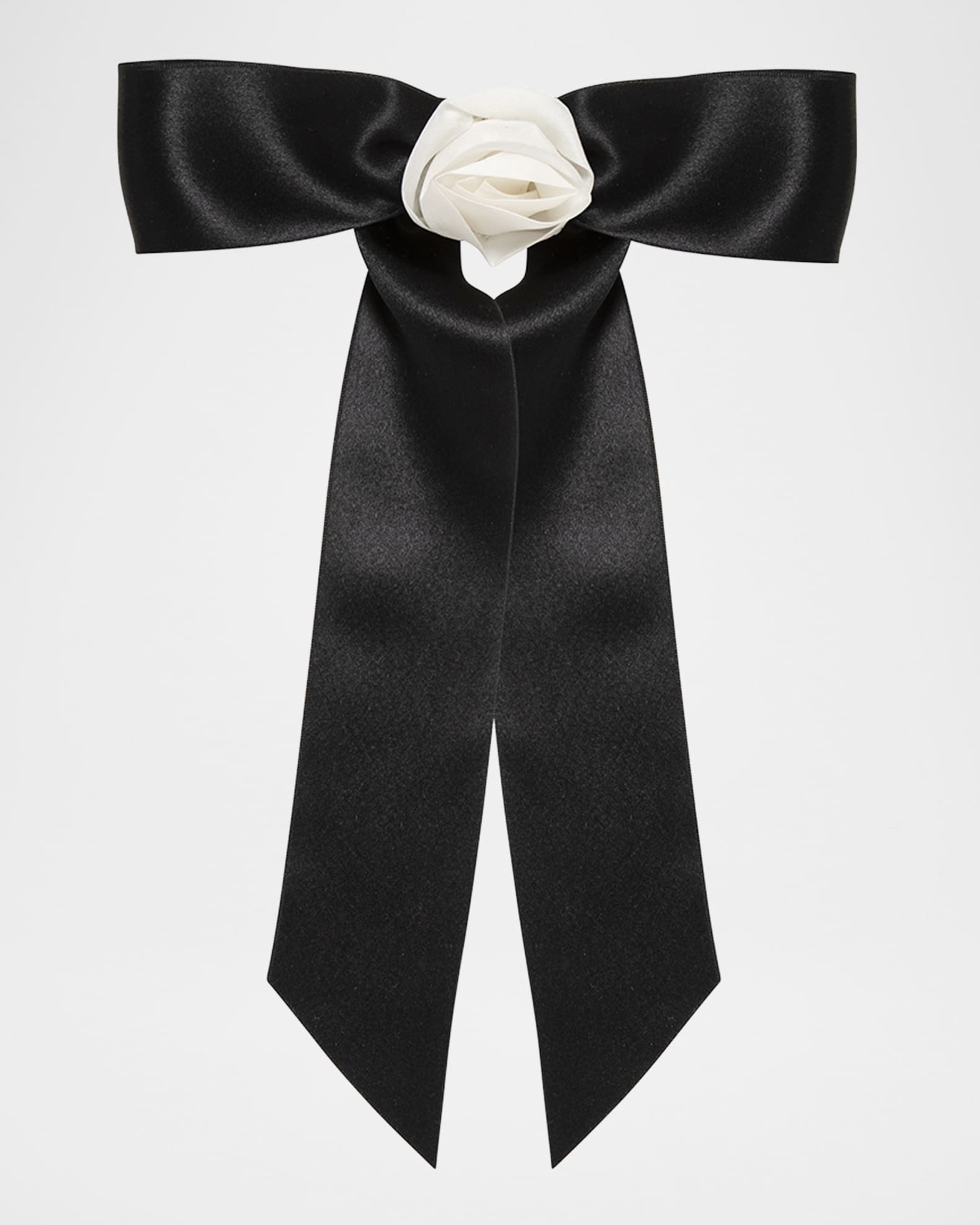 Jennifer Behr Silk Rosette Bow Barrette | Neiman Marcus