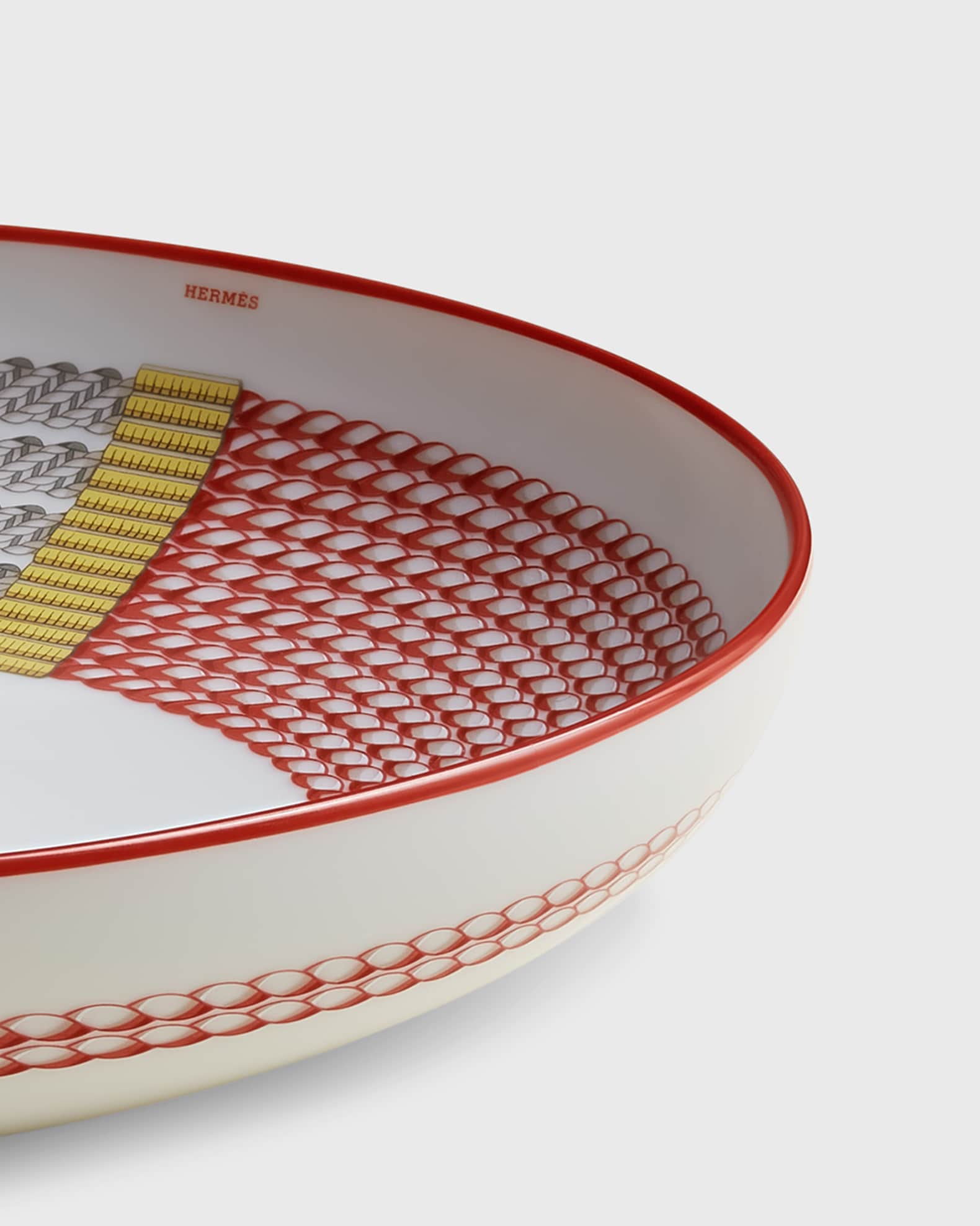 Hermes Tressages Equestres Hollow Plate | Neiman Marcus