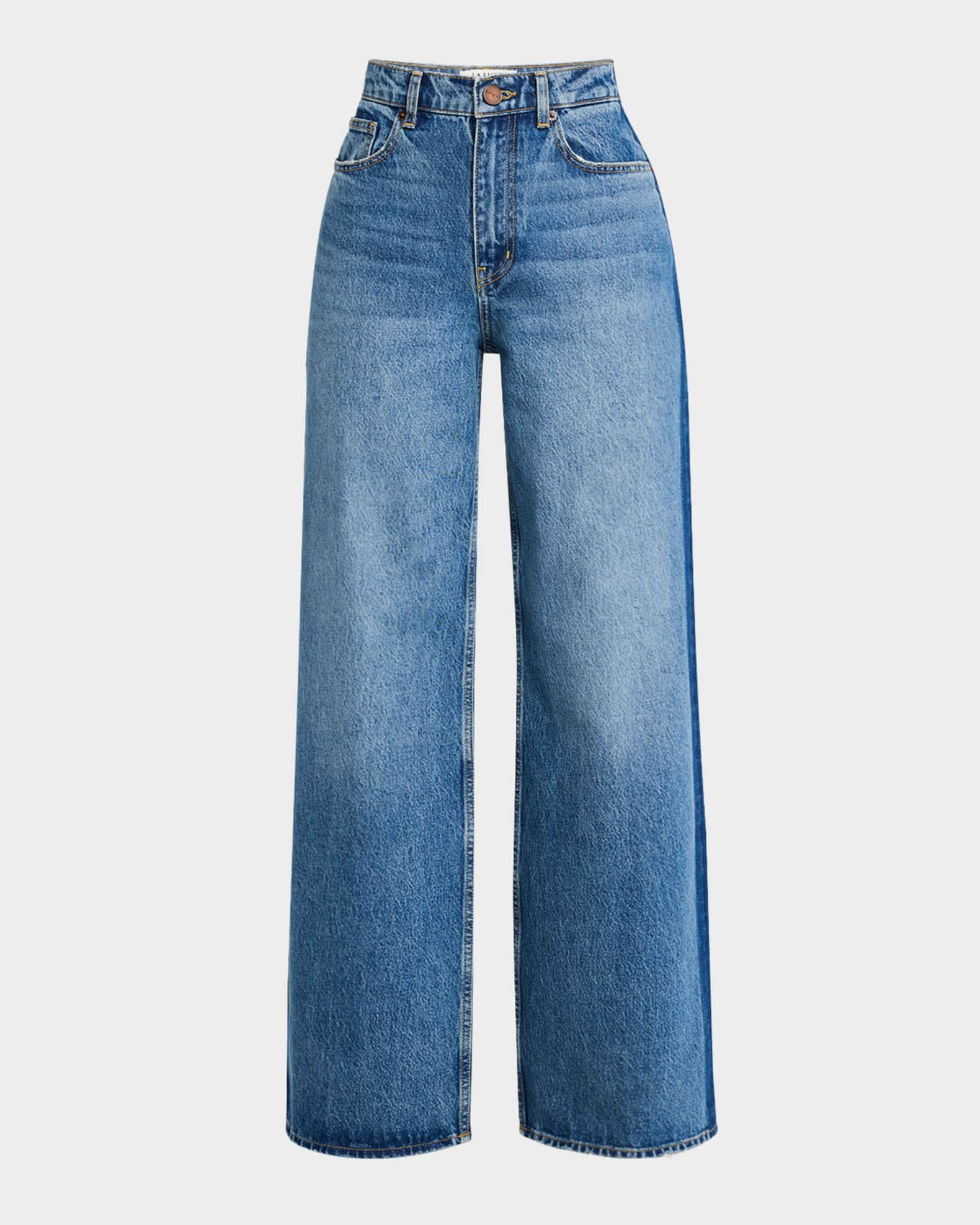 La Ligne Isadora Side-Panel Jeans | Neiman Marcus