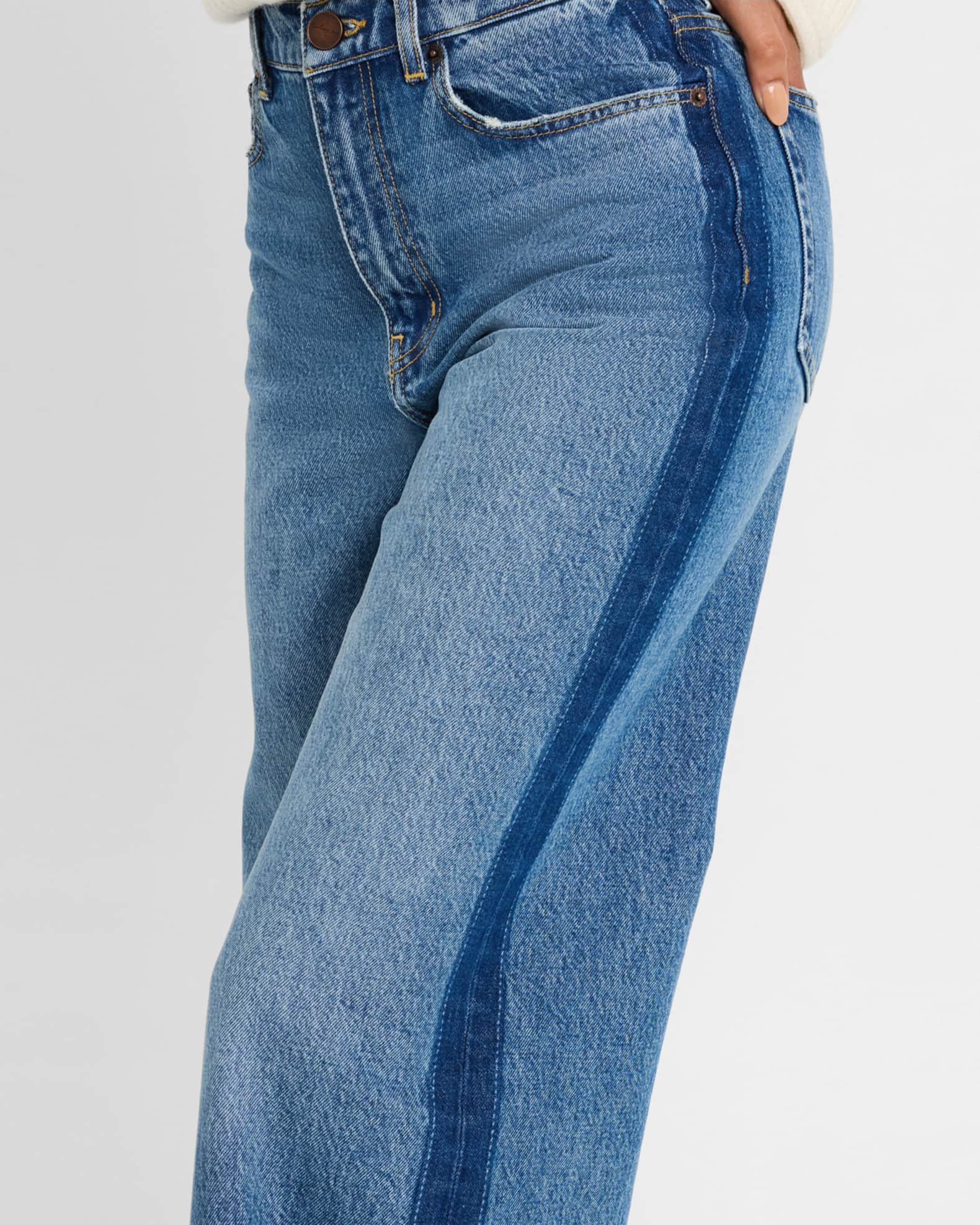 La Ligne Isadora Side-Panel Jeans | Neiman Marcus