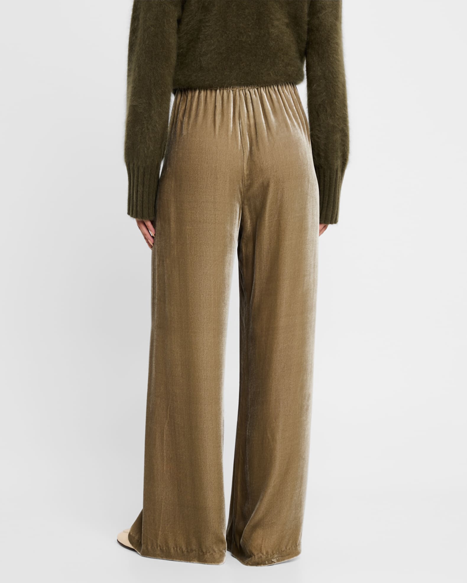 La Ligne Elasticated Velvet Pants | Neiman Marcus