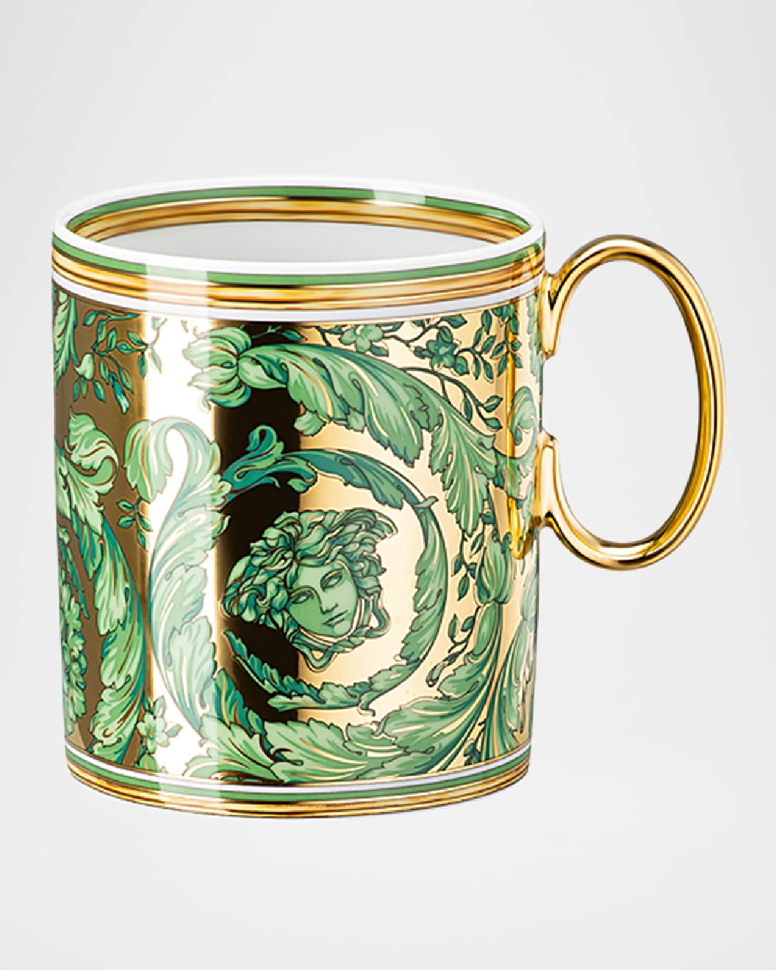 Versace Medusa Garland Green Mug | Neiman Marcus