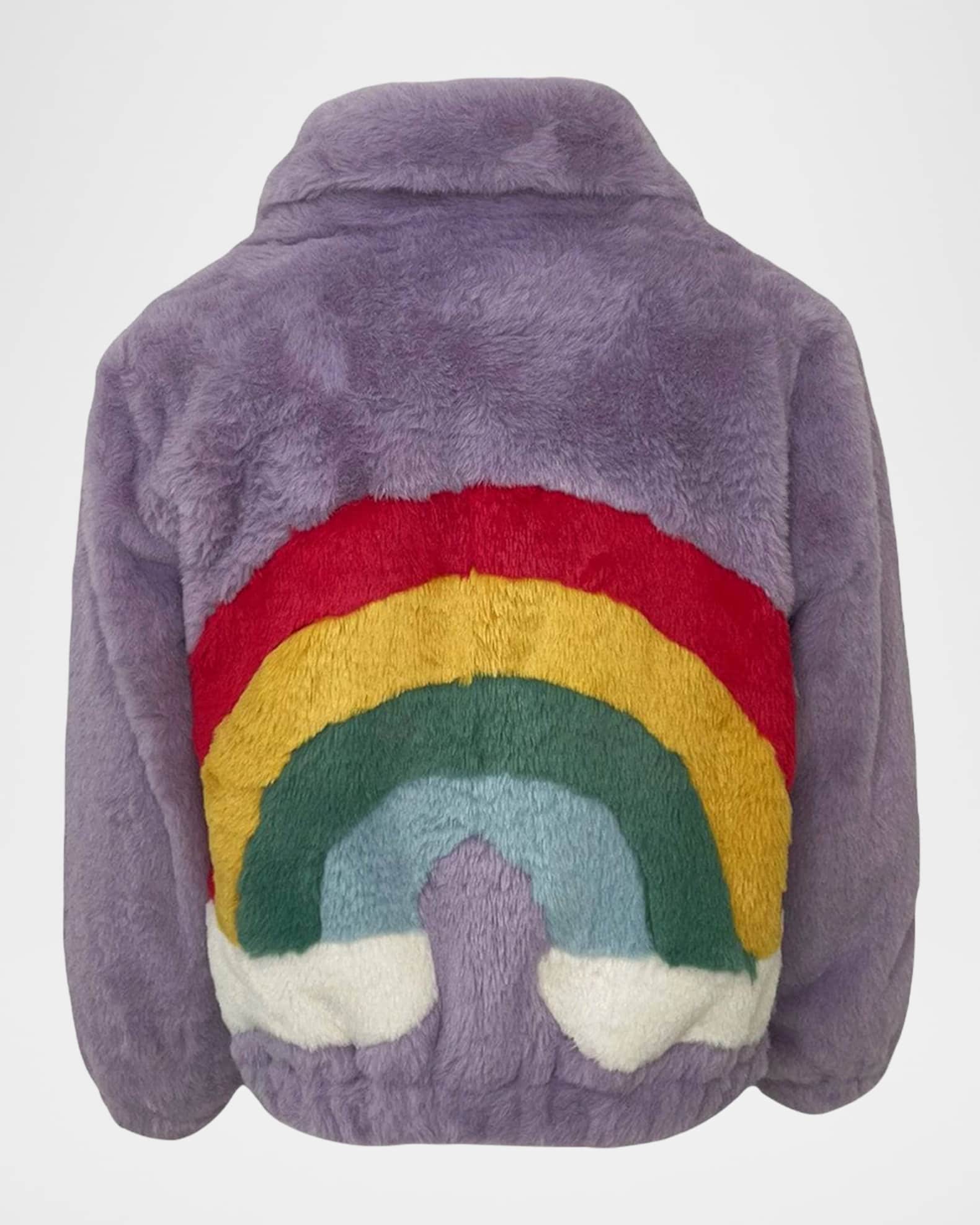 Lola + The Boys Girl's Lavender Sky Faux Fur Jacket, Size 2-14 | Neiman ...