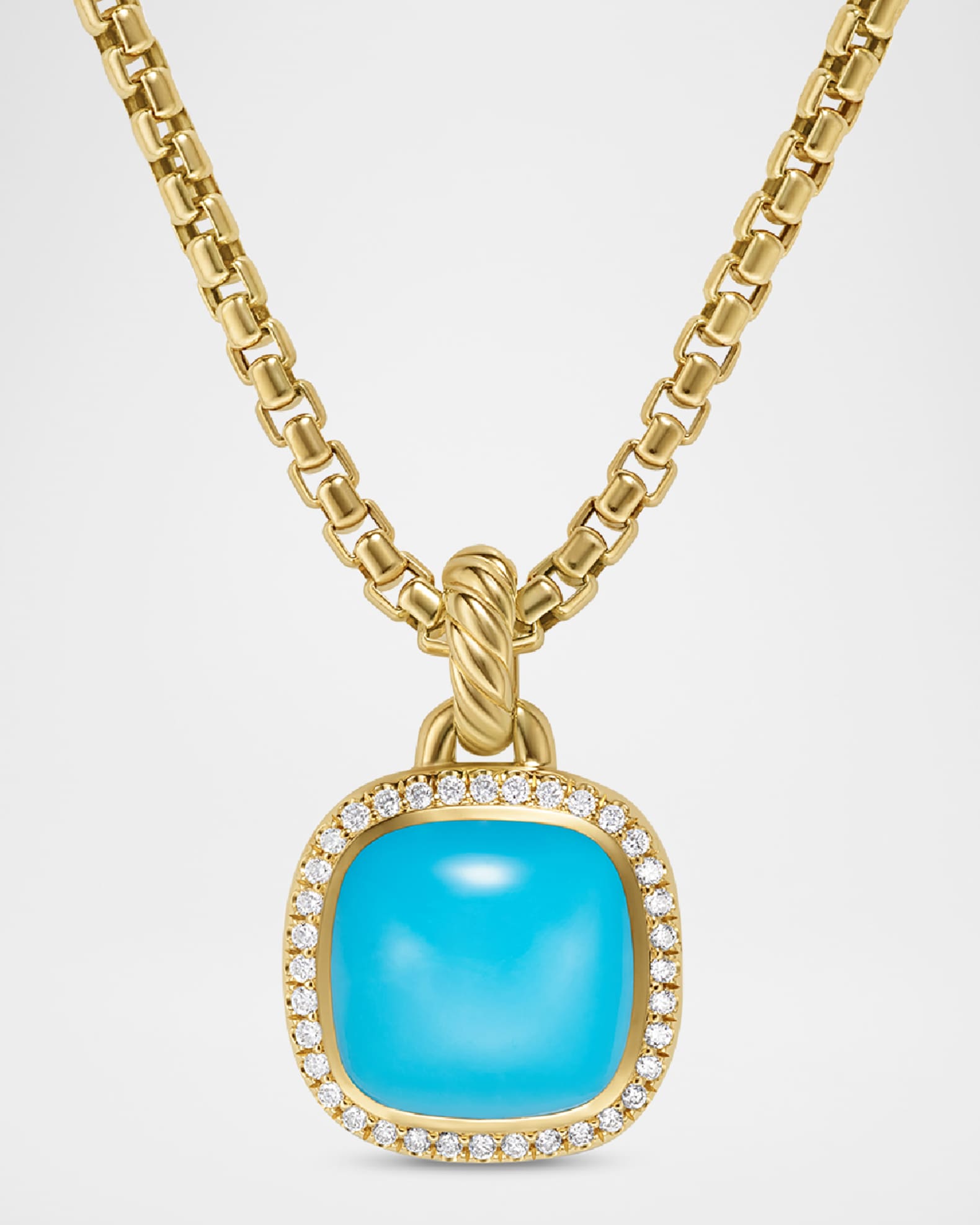 David Yurman Albion Enhancer with Gemstones and Diamonds in 18K Gold ...