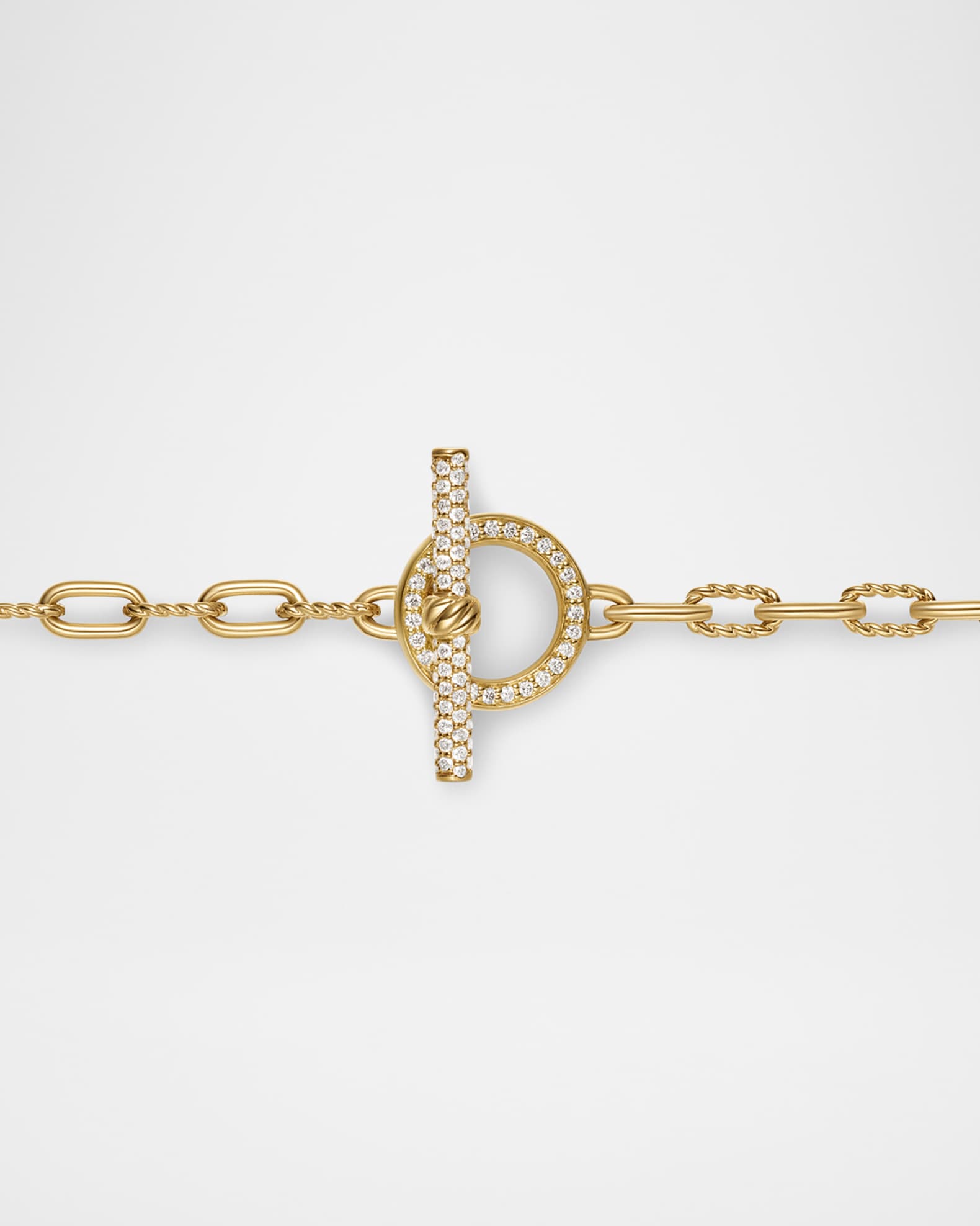 David Yurman Madison Chain Necklace with Diamonds in 18K Gold, 3mm, 17 ...