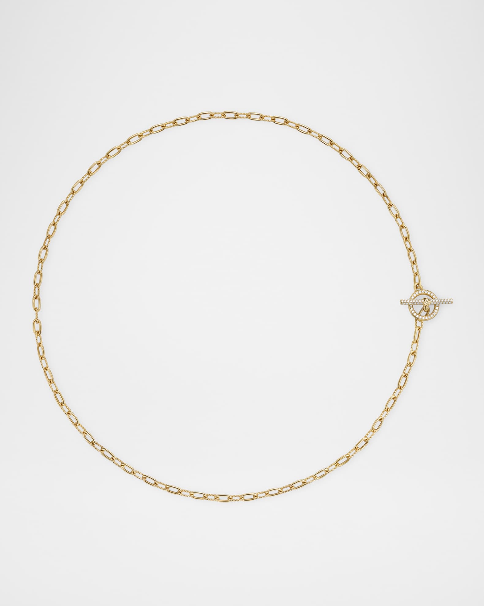 David Yurman Madison Chain Necklace with Diamonds in 18K Gold, 3mm, 17 ...