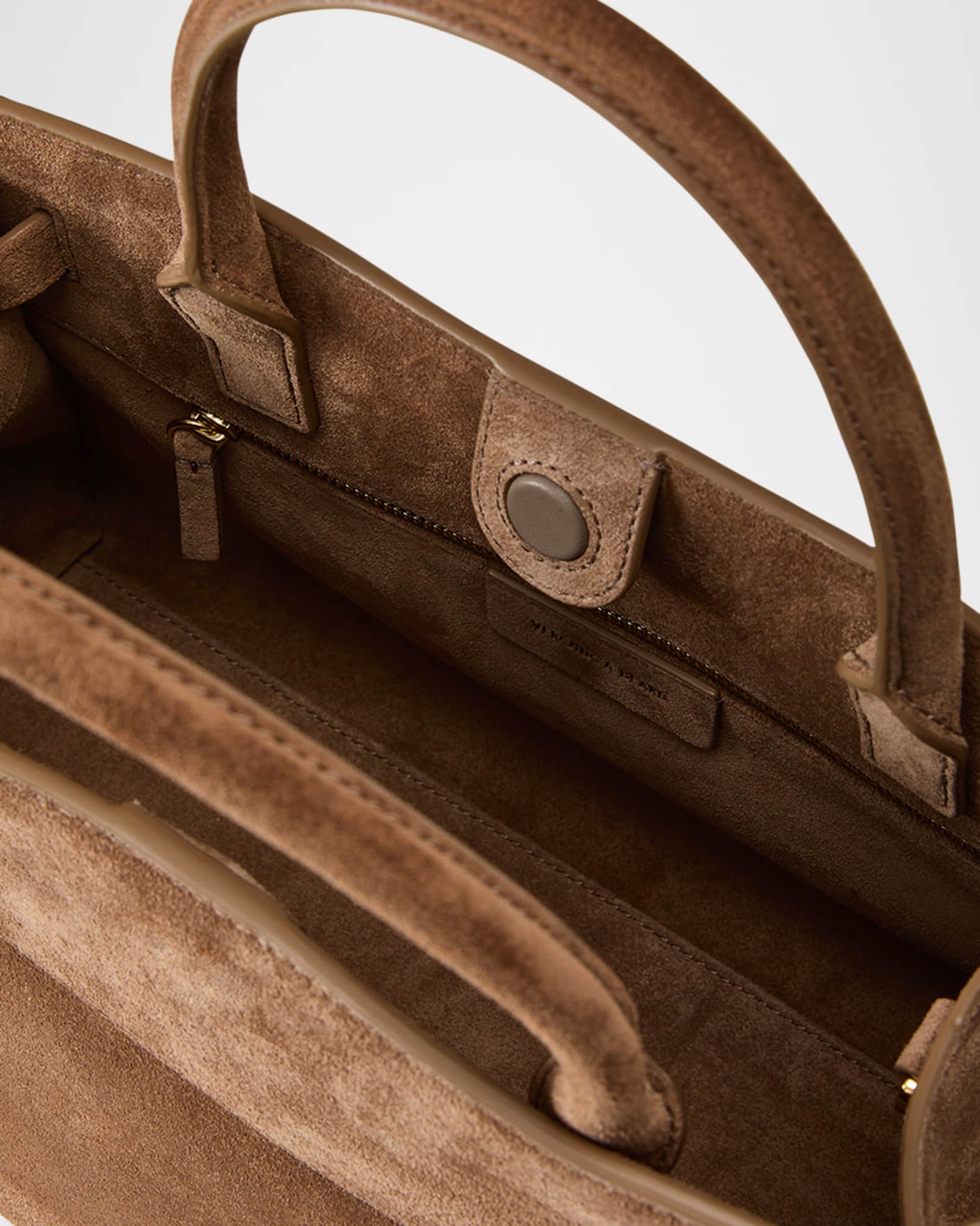 Veronica Beard Dash Belted Suede Top-Handle Bag | Neiman Marcus