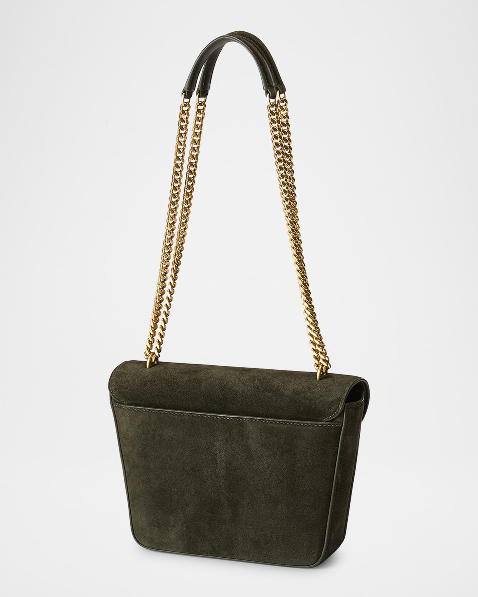 Veronica Beard Flap Suede Chain Shoulder Bag | Neiman Marcus