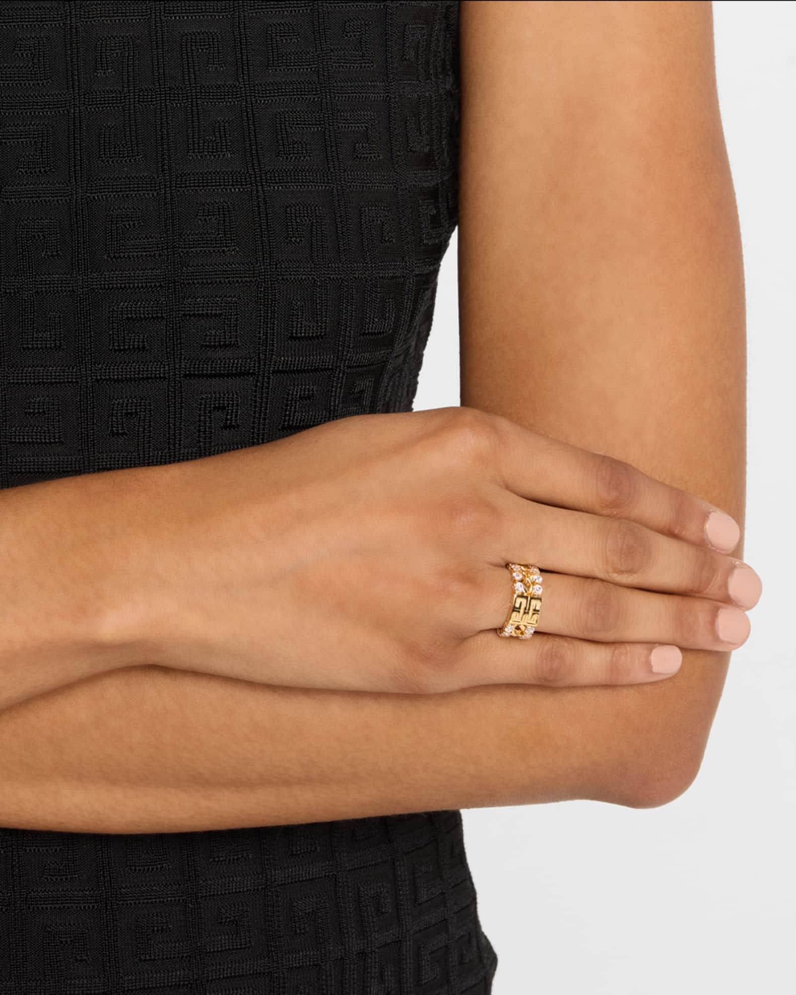 Givenchy 4G Crystal Statement Ring | Neiman Marcus