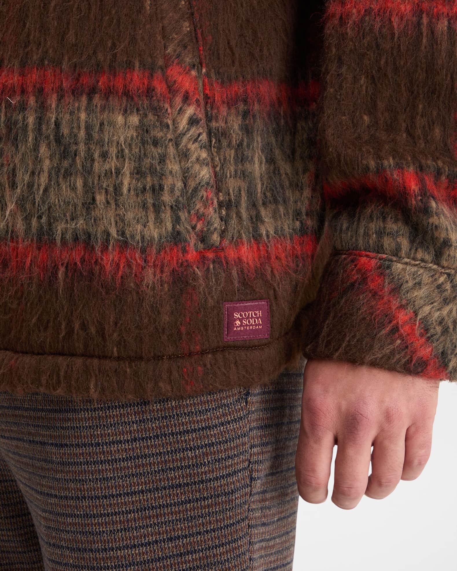 Scotch & Soda Men's Brushed Wool-Blend Overshirt | Neiman Marcus